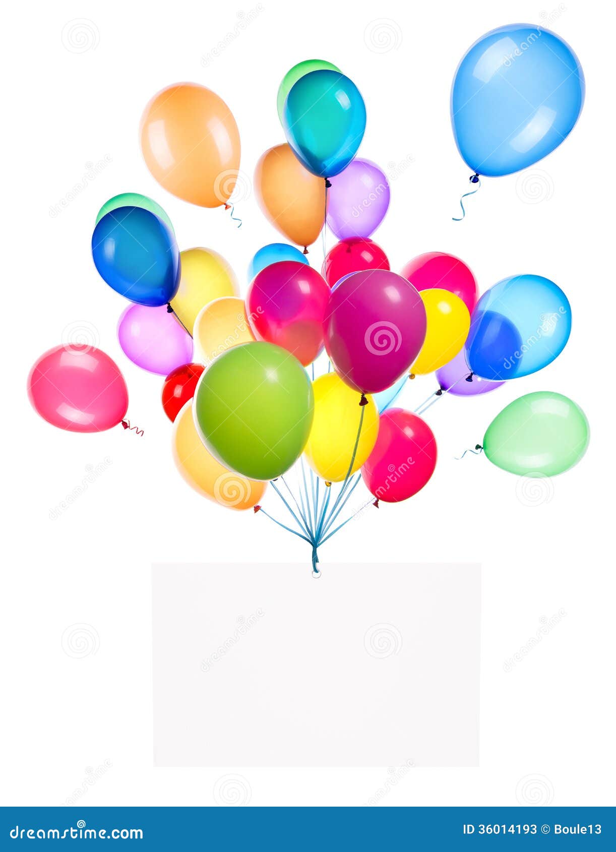Holiday Banners with Colorful Balloons Stock Image - Image of frame ...