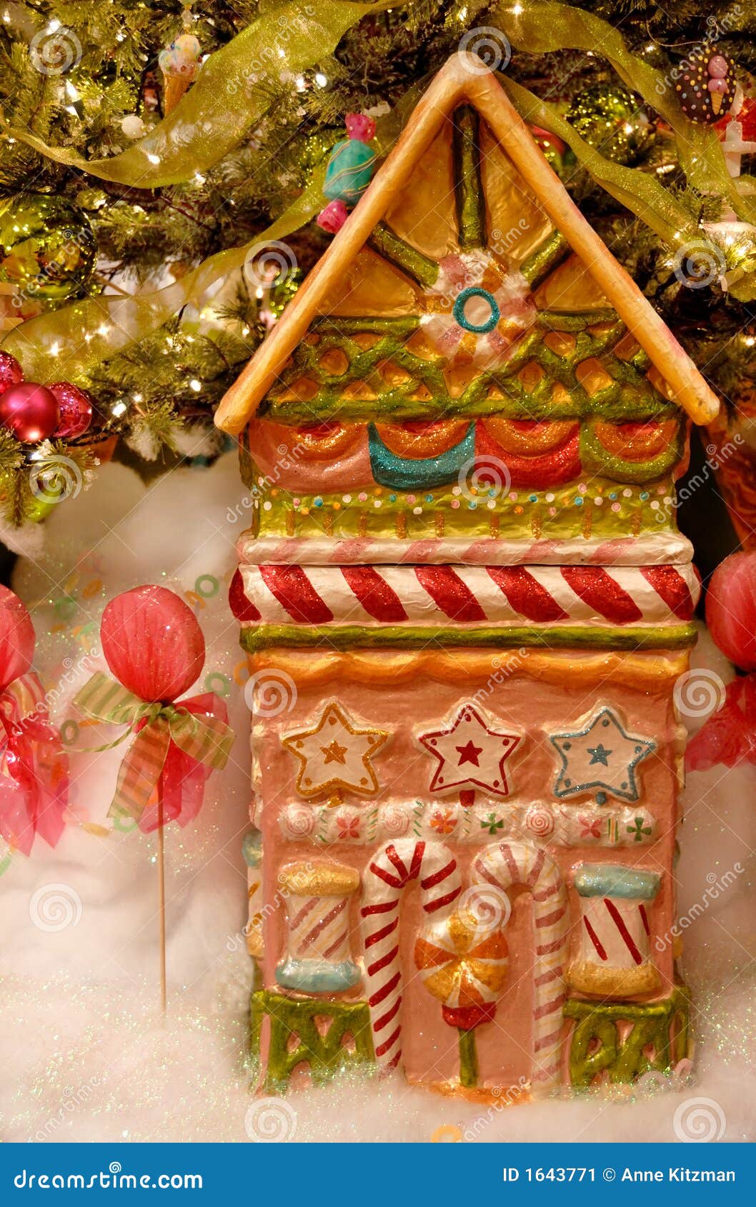 Holiday Candy Lollipop House Stock Image - Image of structure ...