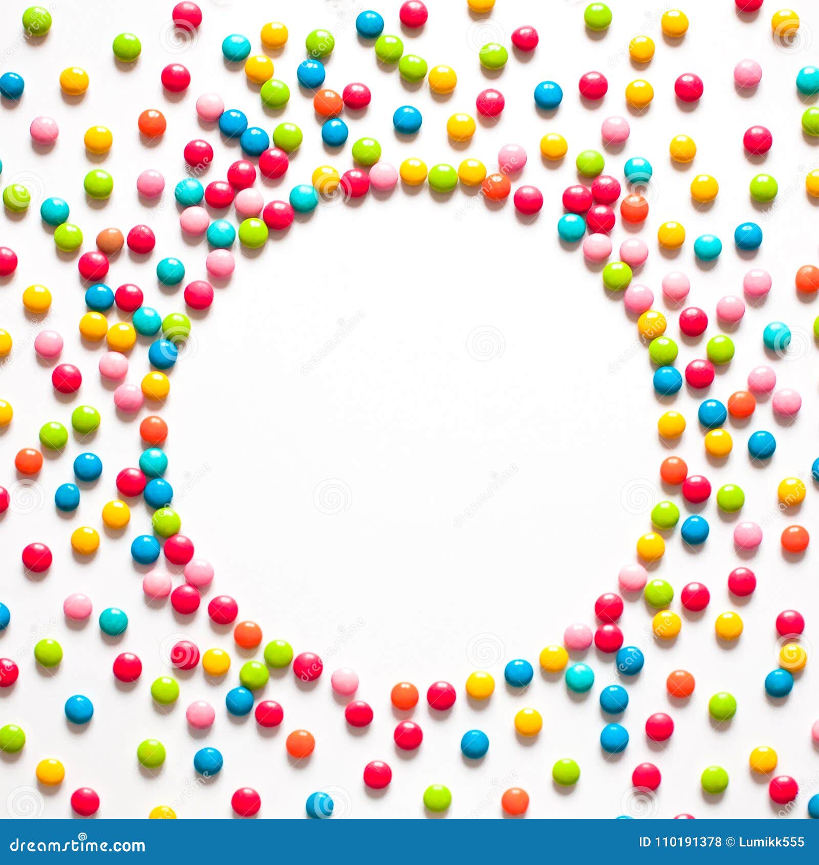 Holiday Circle Frame with Multicolored Candy Dragee Stock Photo - Image ... Holiday Circle Frame with Multicolored Candy Dragee Stock Photo - Image ...