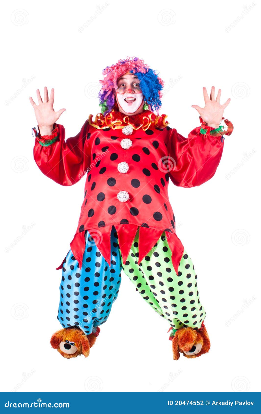 Holiday clown stock photo. Image of happy, rubber, female - 20474552