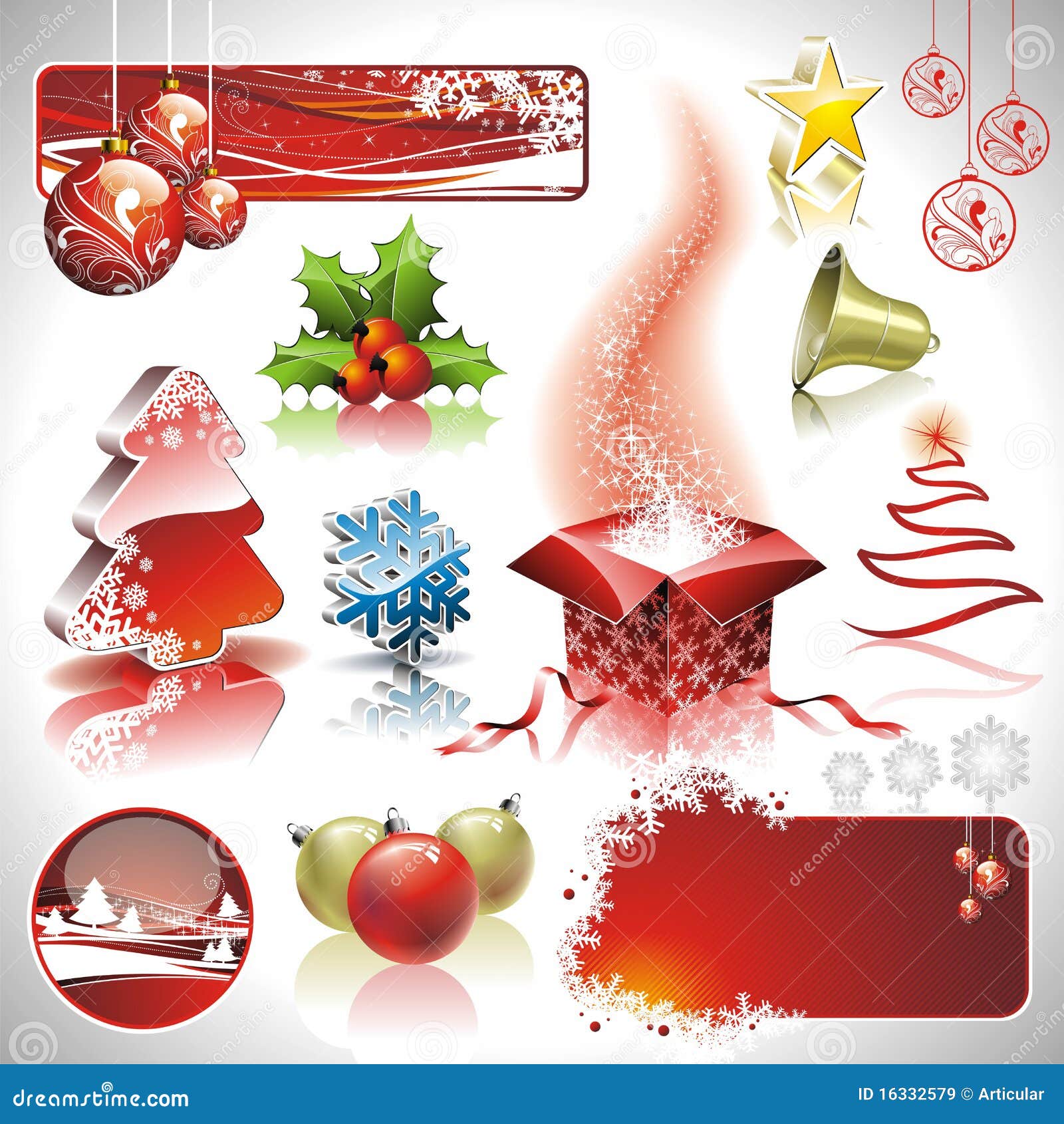 Holiday collection stock vector. Illustration of greeting - 16332579