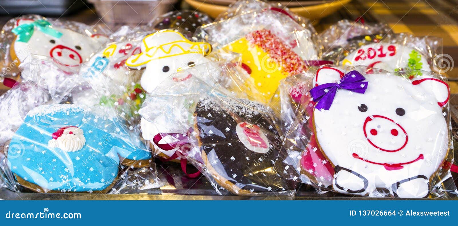 Holiday Cookies in the Form of Animals Stock Photo - Image of delicious ...