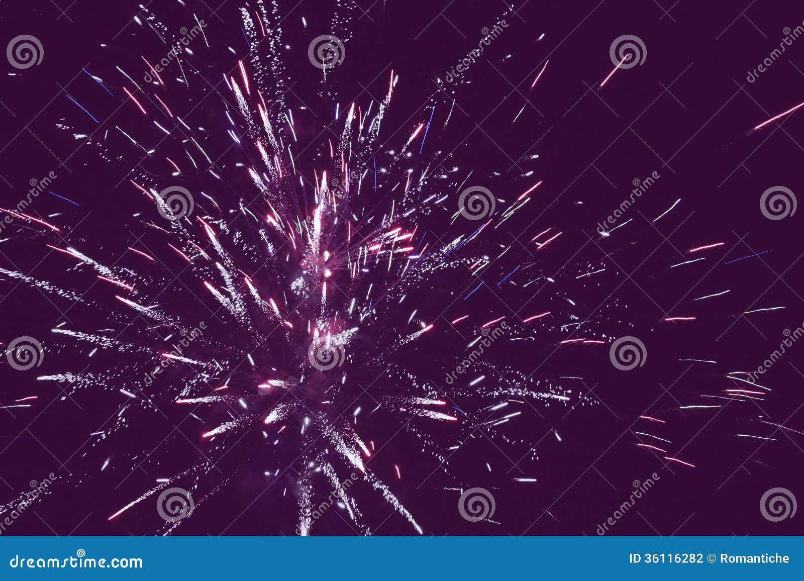 Holiday Fireworks Background Stock Photo - Image of violet, christmas ...