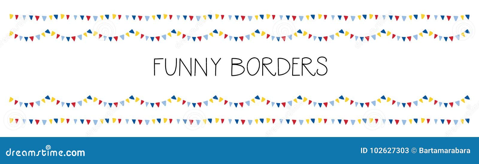 Holiday flags borders. stock vector. Illustration of fair - 102627303