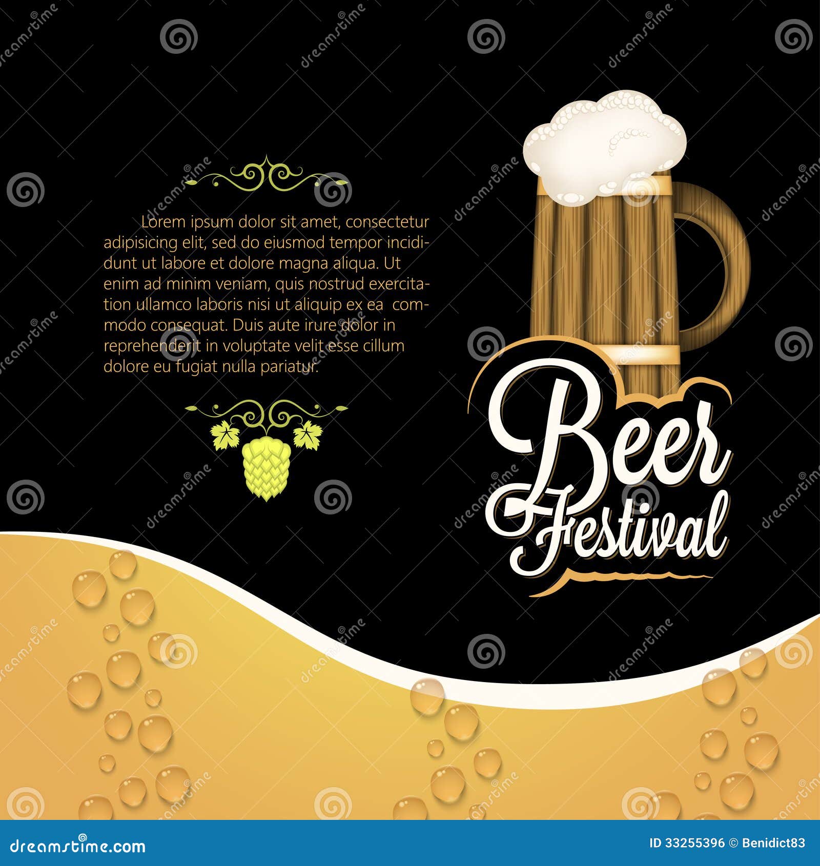 Holiday - Frame Happy Beer Festival Stock Vector - Illustration of ...