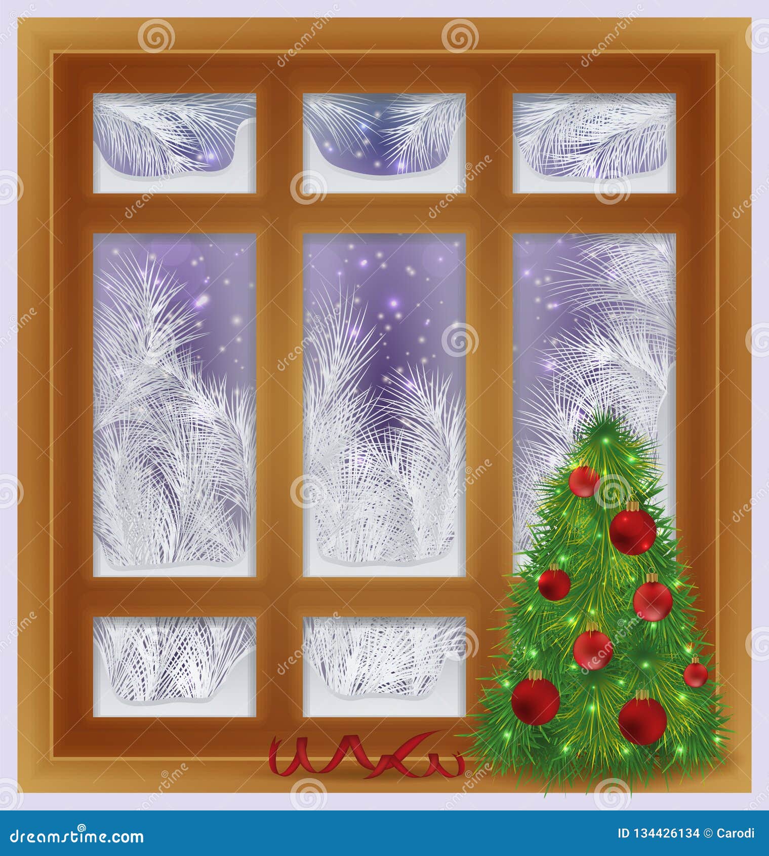 Frosted Window. Vector Illustration. | CartoonDealer.com #79290831