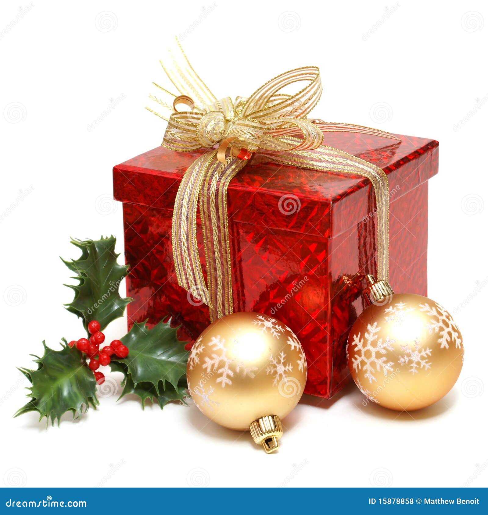 Holiday Gift Box stock photo. Image of decoration, holiday - 15878858