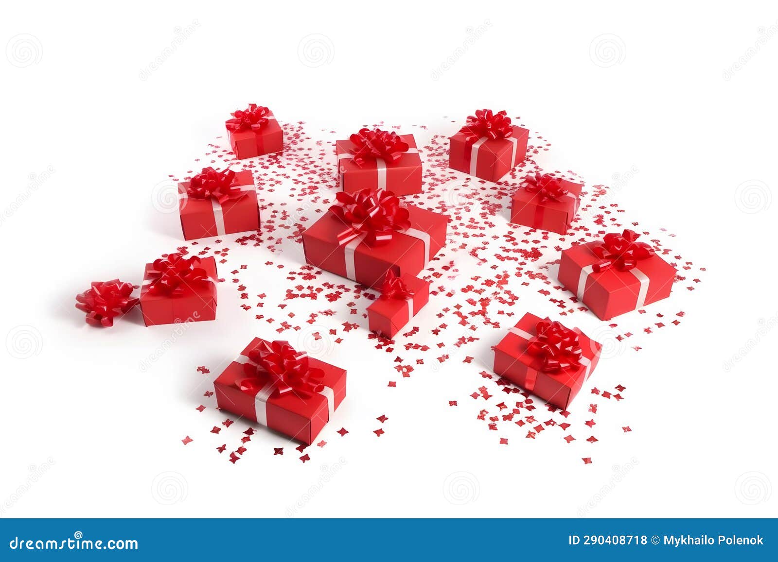 Holiday Gift Box Background. Neural Network AI Generated Stock Photo ...