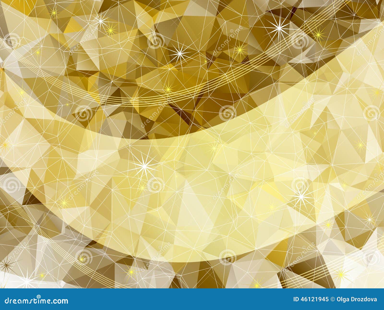 Holiday golden frame stock vector. Illustration of holiday - 46121945