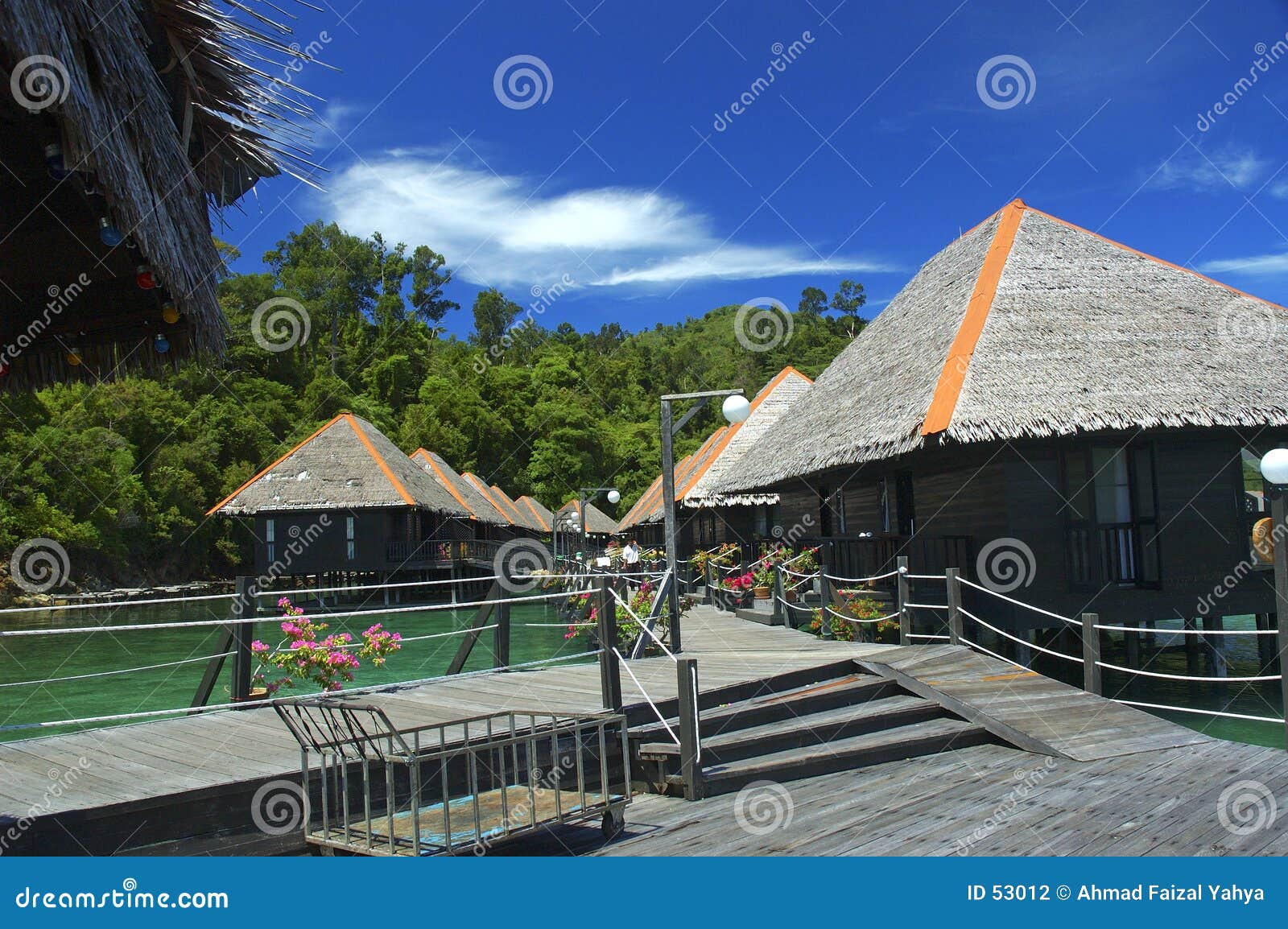 Holiday huts stock photo. Image of island, seawater, tropical - 53012