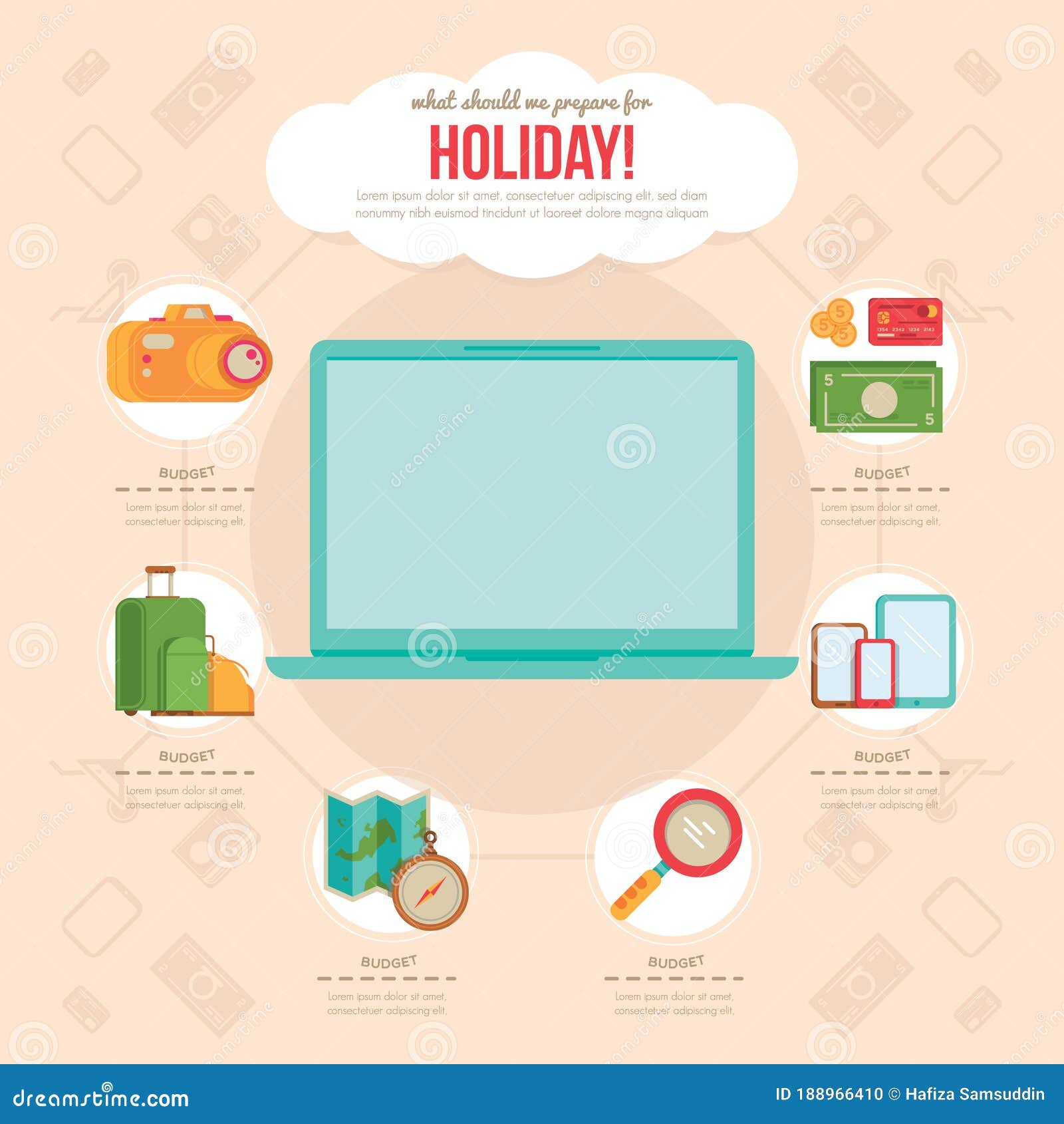 Holiday Infographic. Vector Illustration Decorative Design Stock Vector ...