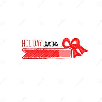 Holiday, Loading. Progress Bar Design. Gift Stock Vector - Illustration ...