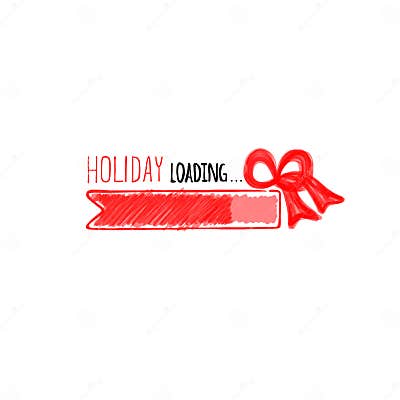 Holiday, Loading. Progress Bar Design. Gift Stock Vector - Illustration ...