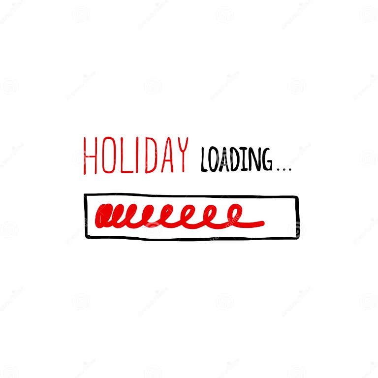 Holiday, Loading. Progress Bar Design. Spring Stock Vector ...