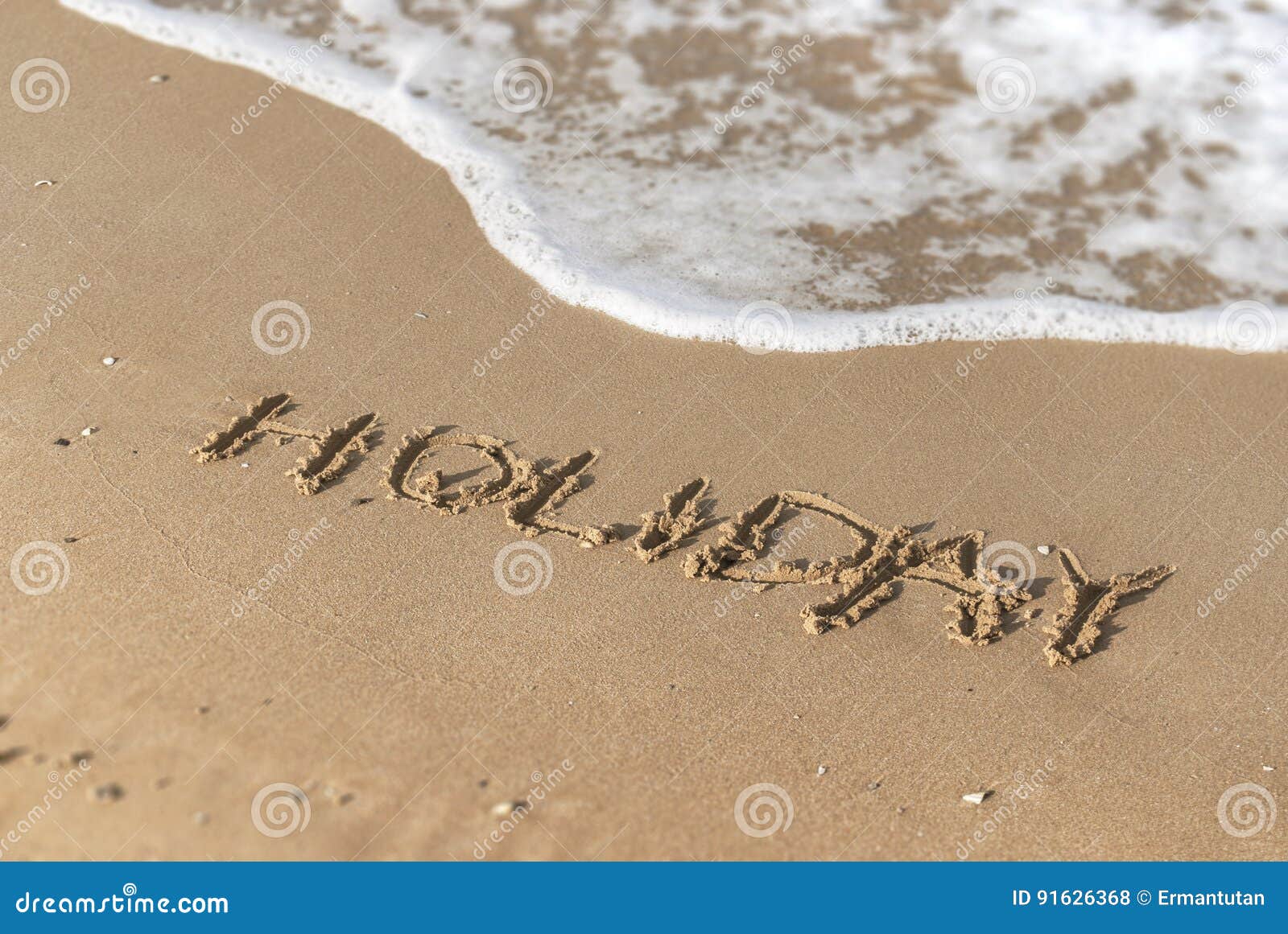 Holiday Message on the Beach Stock Photo - Image of climate ...