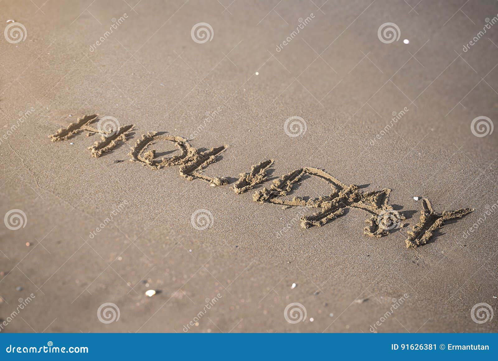 Holiday Message on the Beach Stock Image - Image of idyllic, hope: 91626381