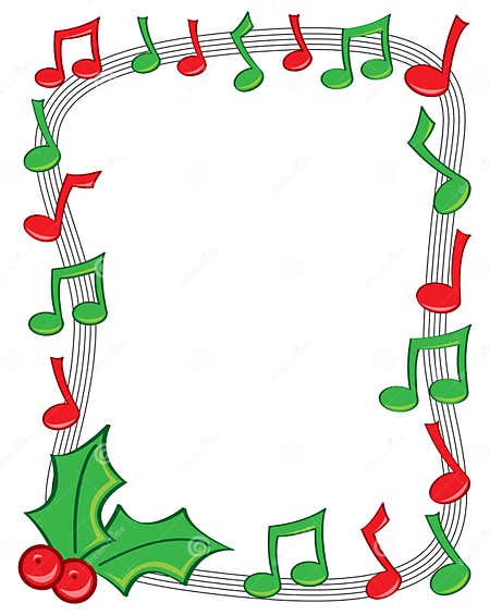 Holiday Music Border stock vector. Illustration of paper - 22257165