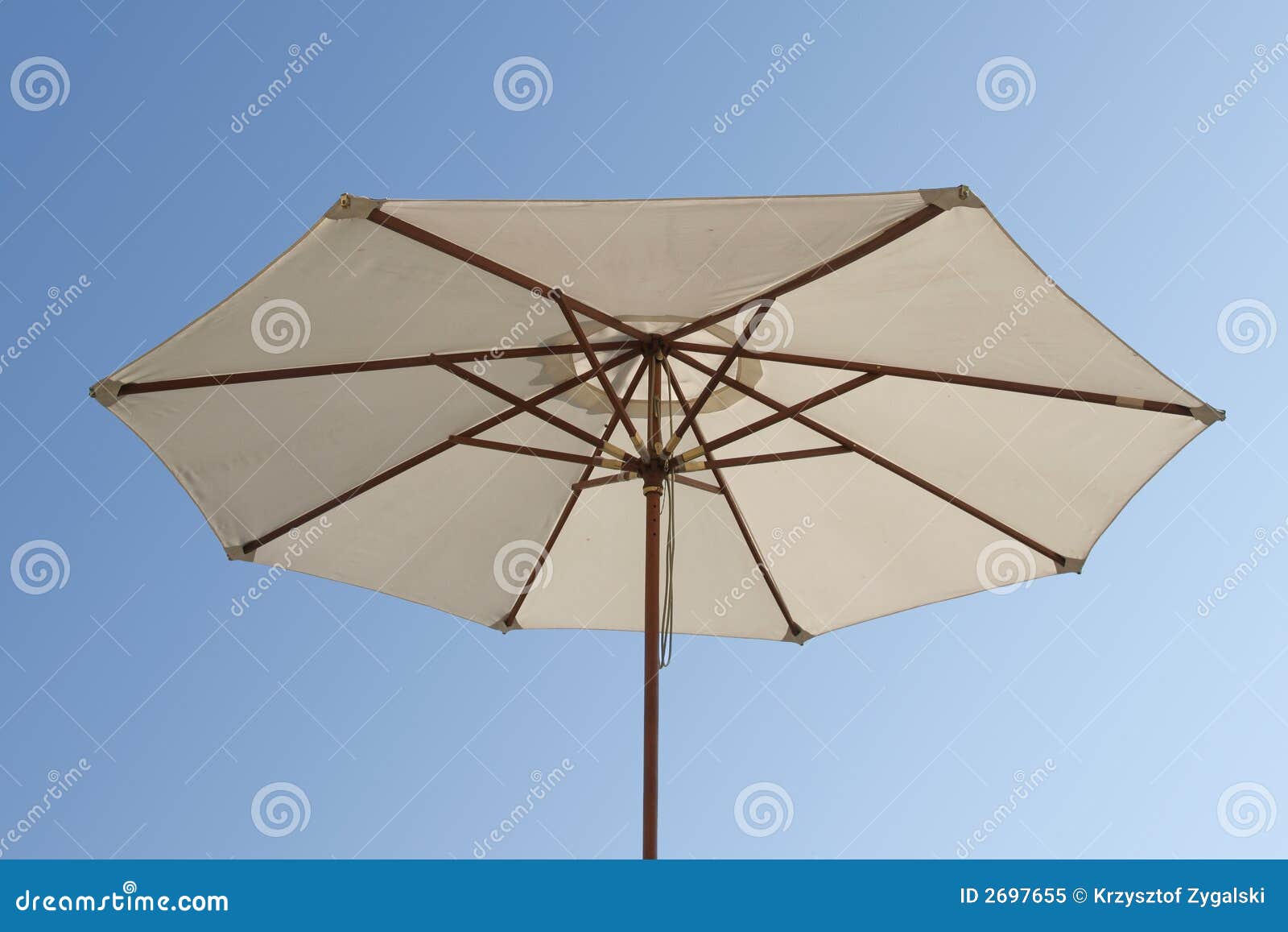 Holiday parasol stock image. Image of vacation, blue, thumb - 2697655