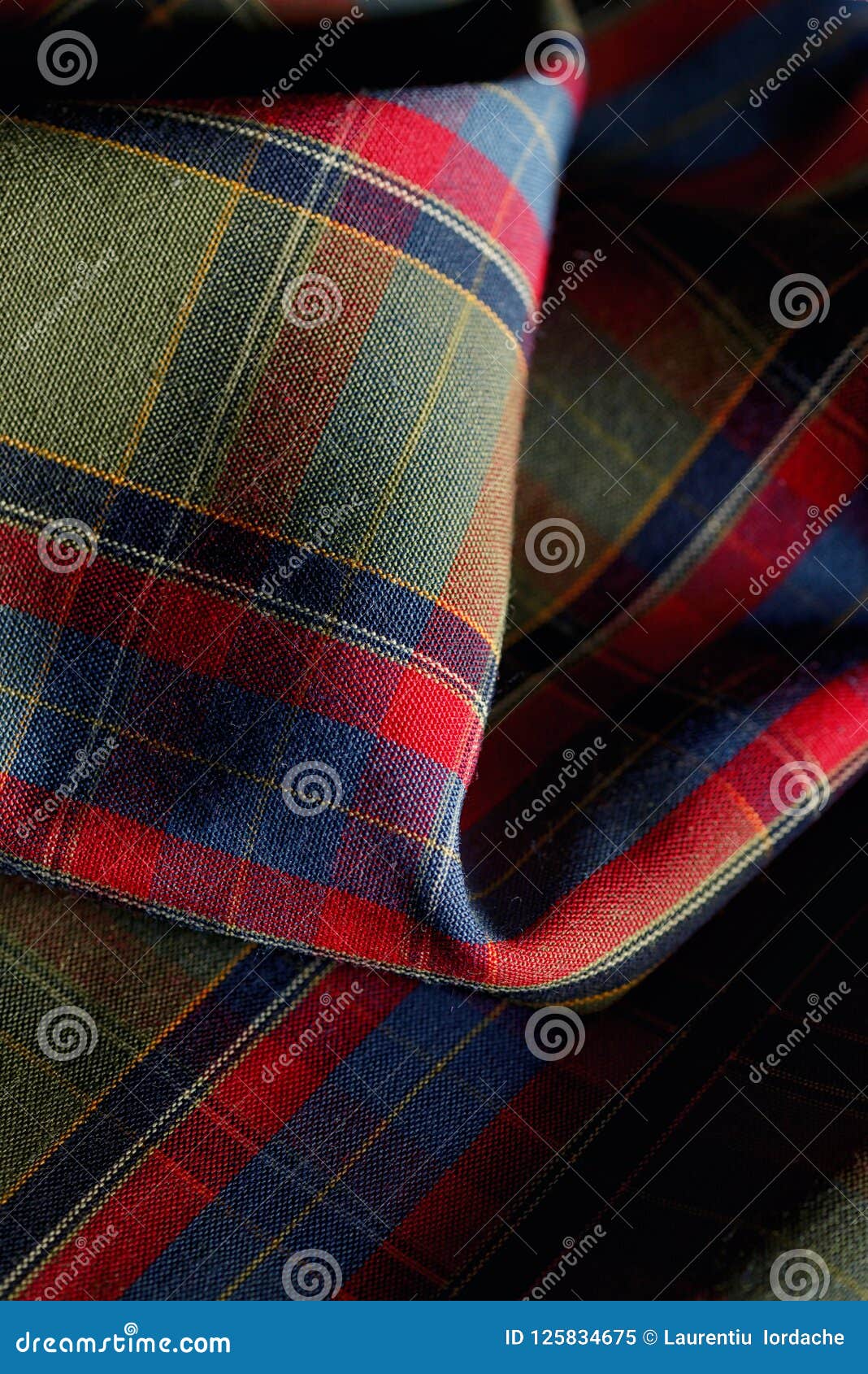 Plaid Fabric Patern Background Stock Image - Image of natural, nordic ...