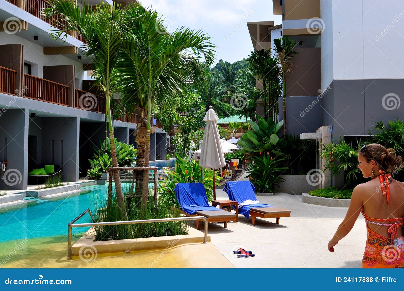 Holiday at the pool stock photo. Image of relaxed, pool - 24117888