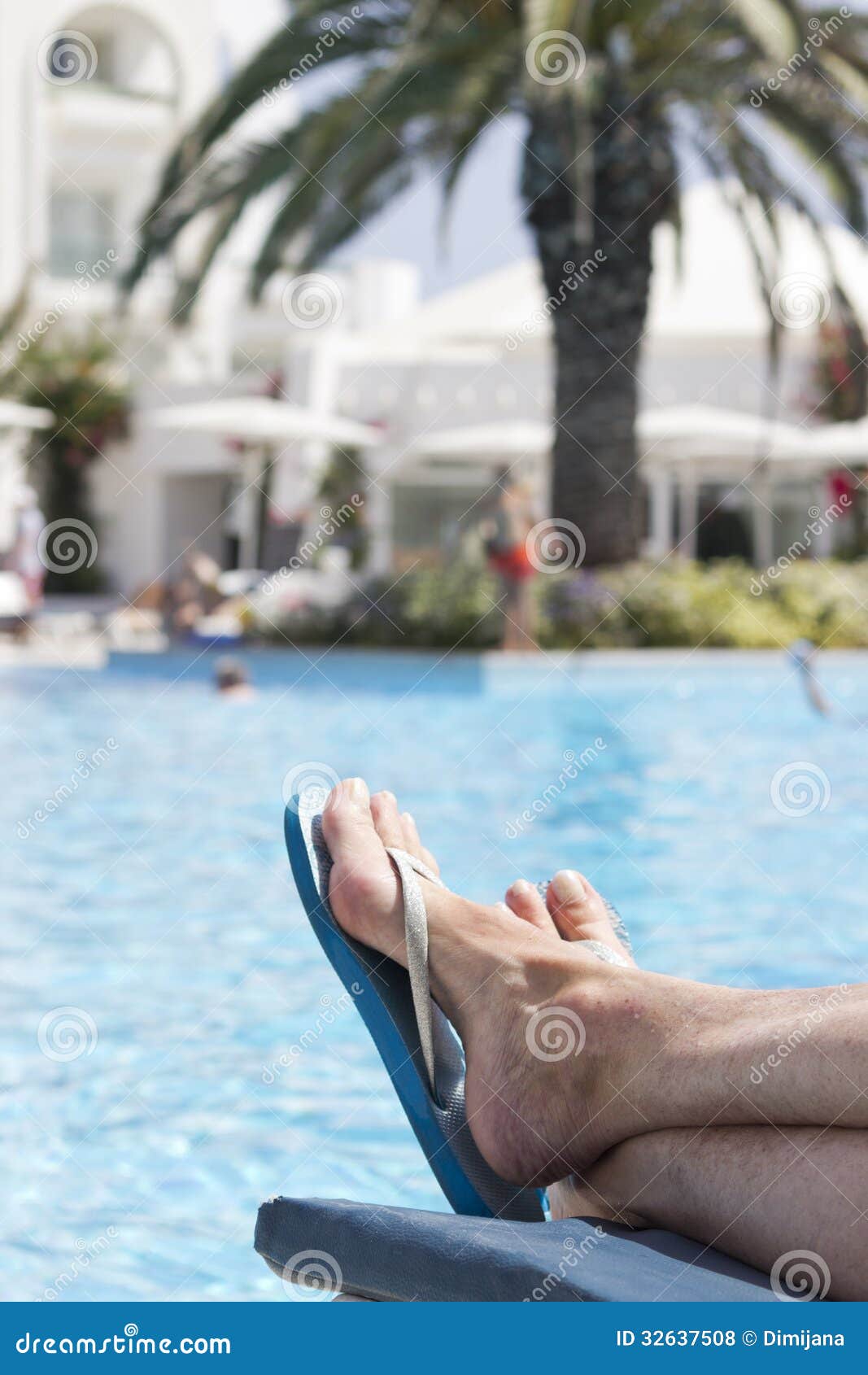 Holiday by the pool stock photo. Image of female, pool - 32637508