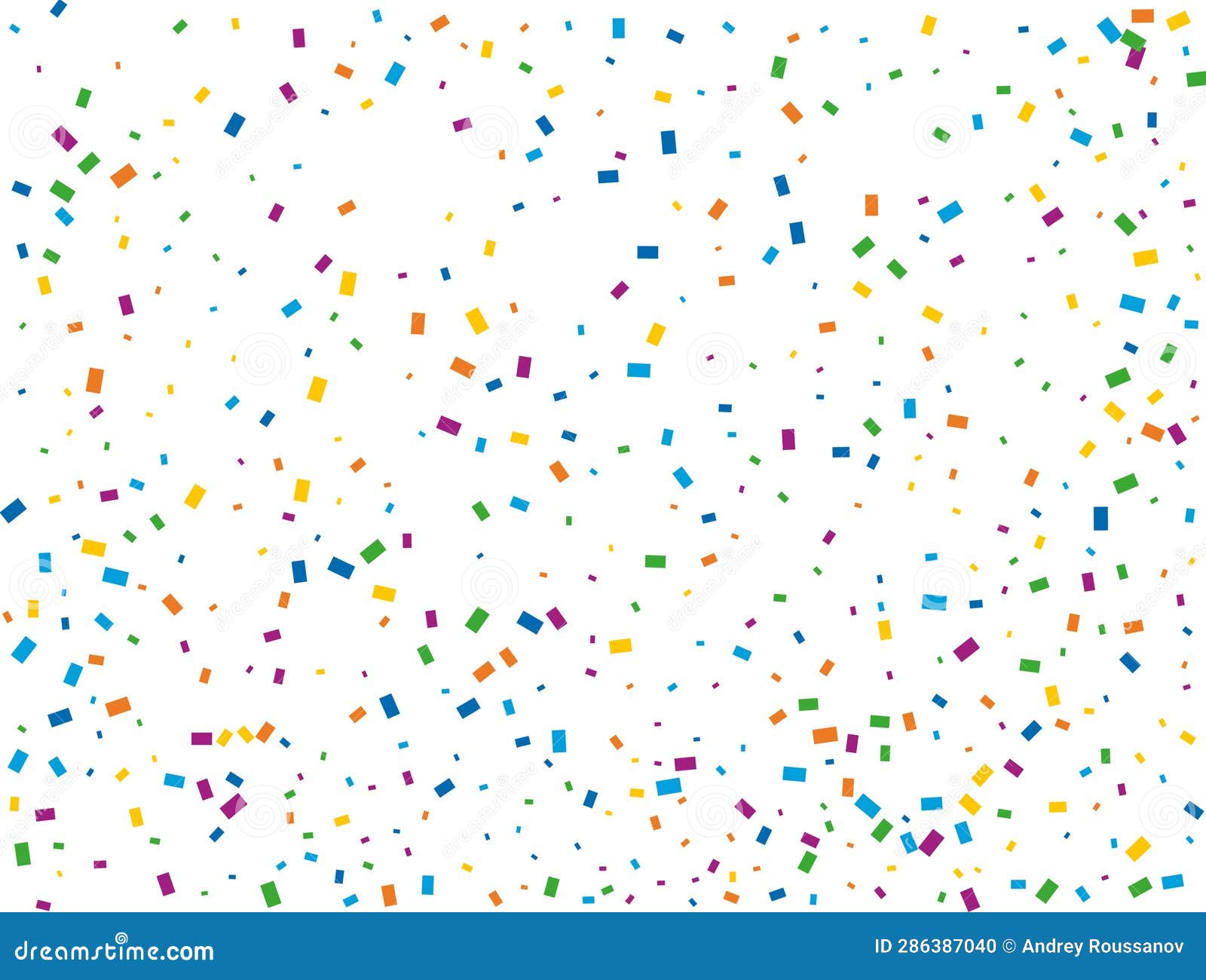 Holiday Rectangular Confetti. Light Rainbow Glitter Confetti Background ...