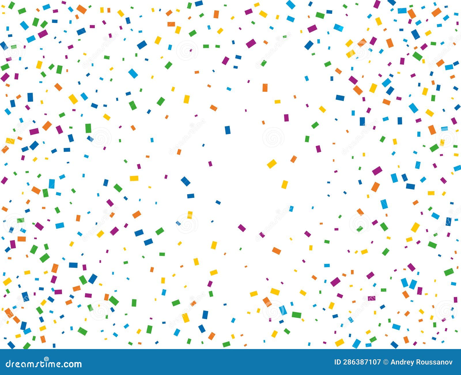 Holiday Rectangular Confetti. Light Rainbow Glitter Confetti Background ...