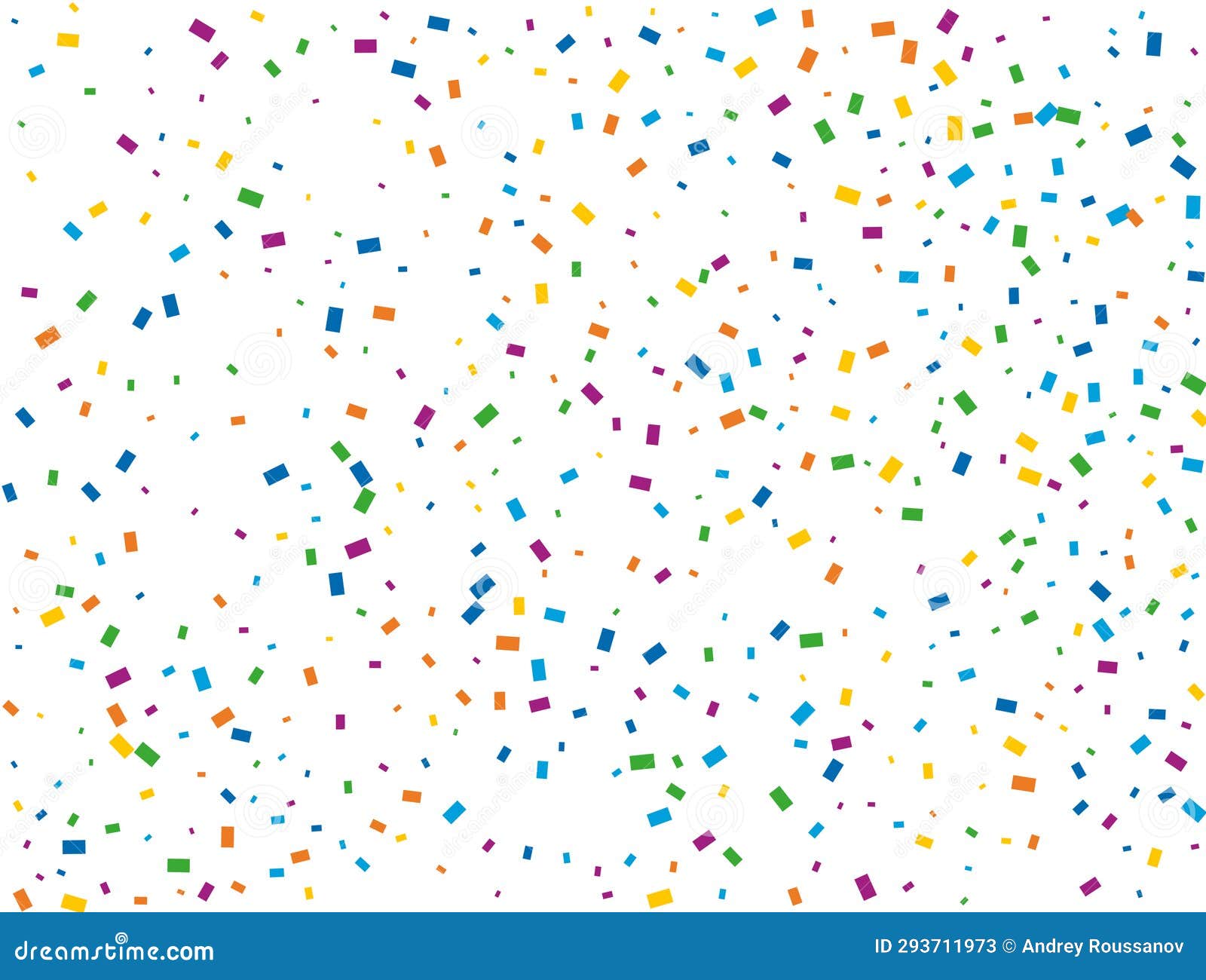 Holiday Rectangular Confetti. Light Rainbow Glitter Confetti Background ...