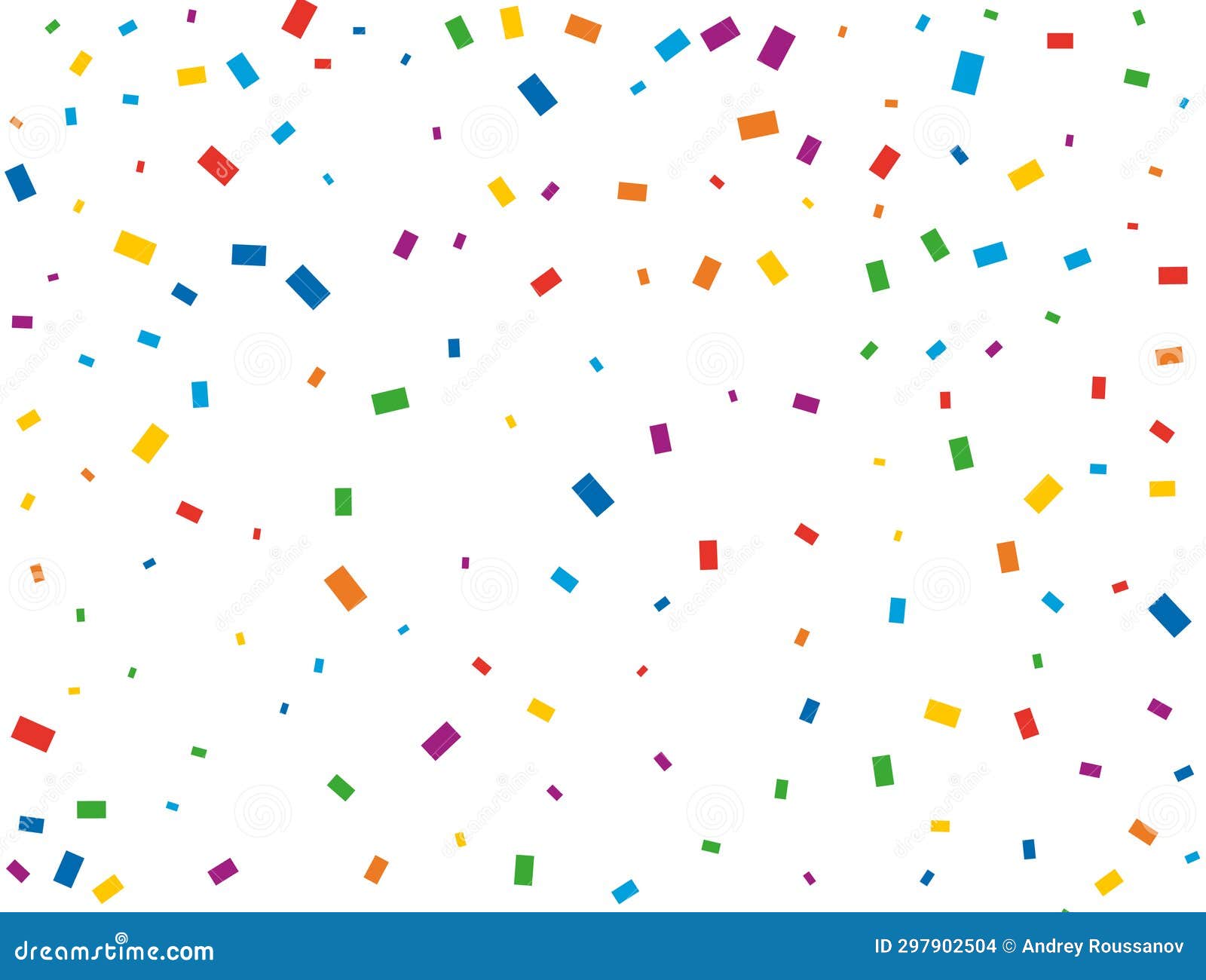 Holiday Rectangular Confetti. Light Rainbow Glitter Confetti Background ...