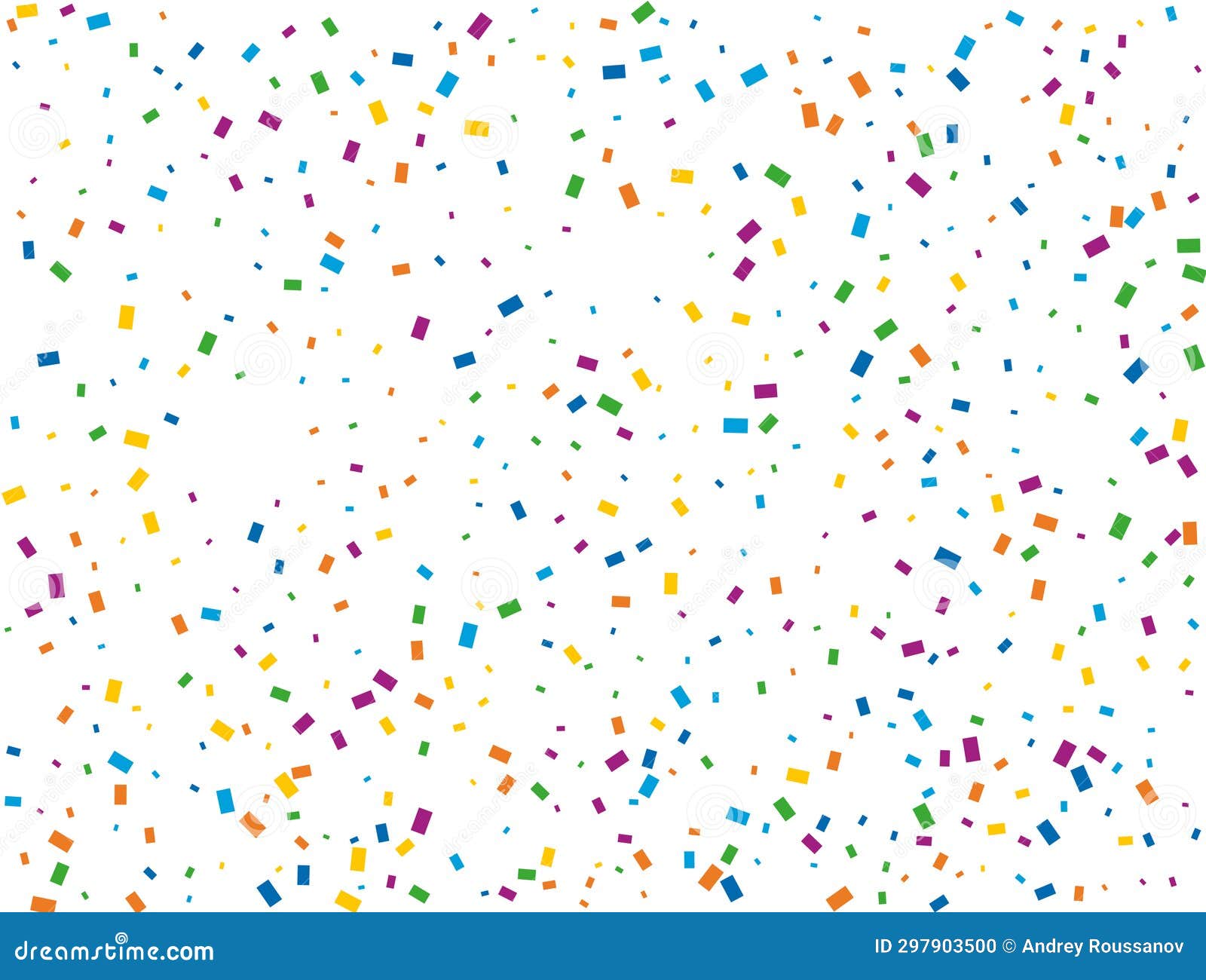 Holiday Rectangular Confetti. Light Rainbow Glitter Confetti Background ...