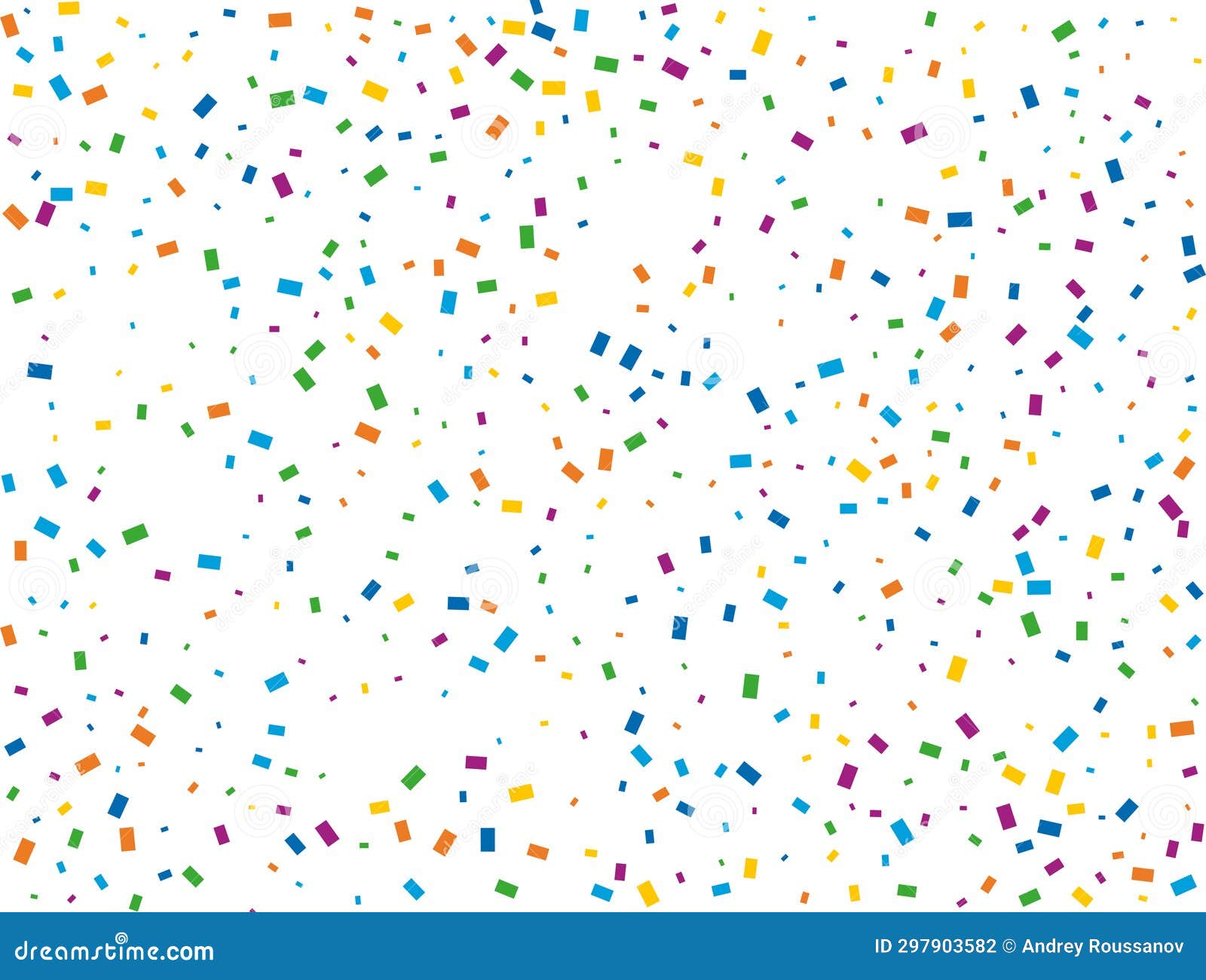 Holiday Rectangular Confetti. Light Rainbow Glitter Confetti Background ...