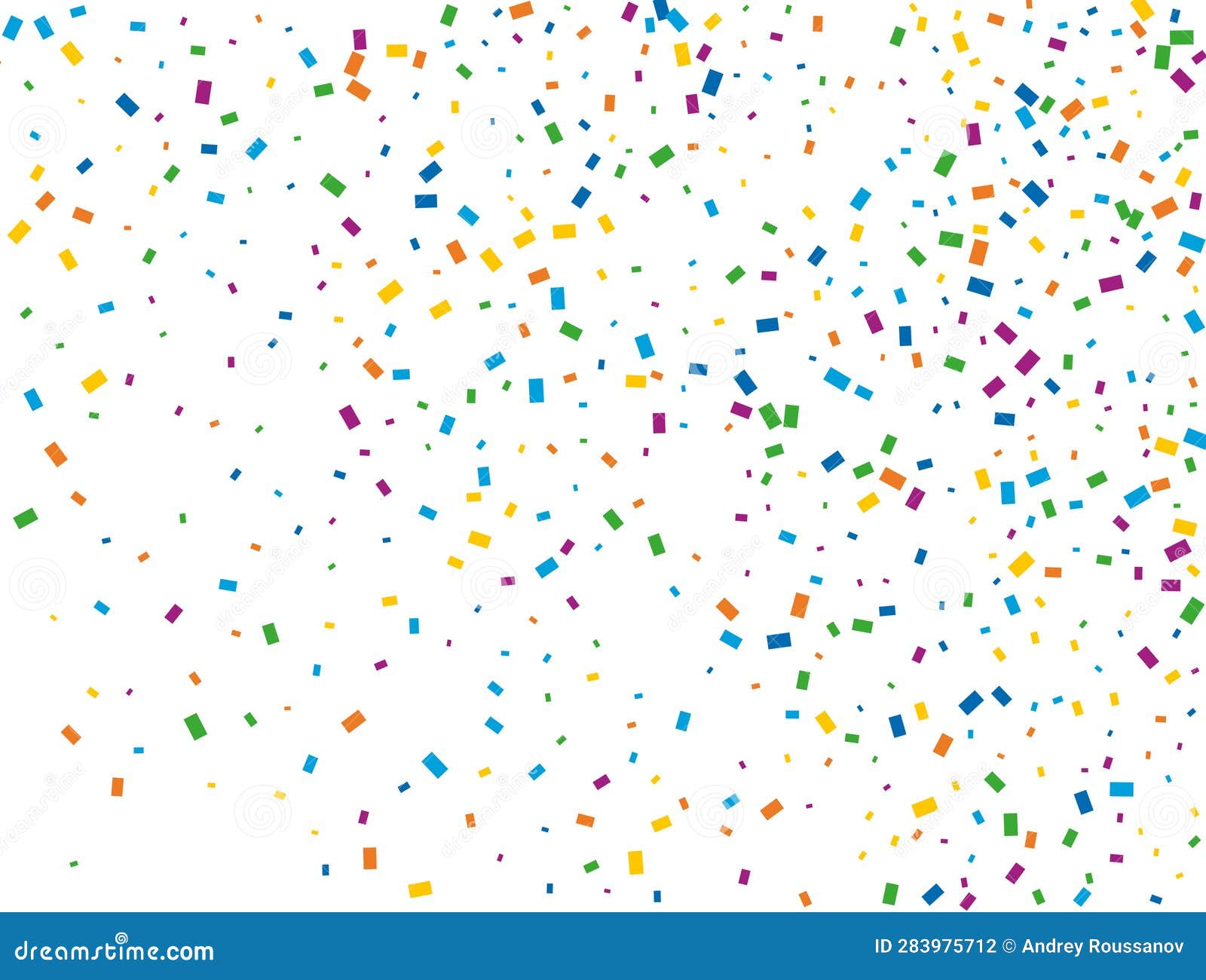 Holiday Rectangular Confetti. Light Rainbow Glitter Confetti Background ...