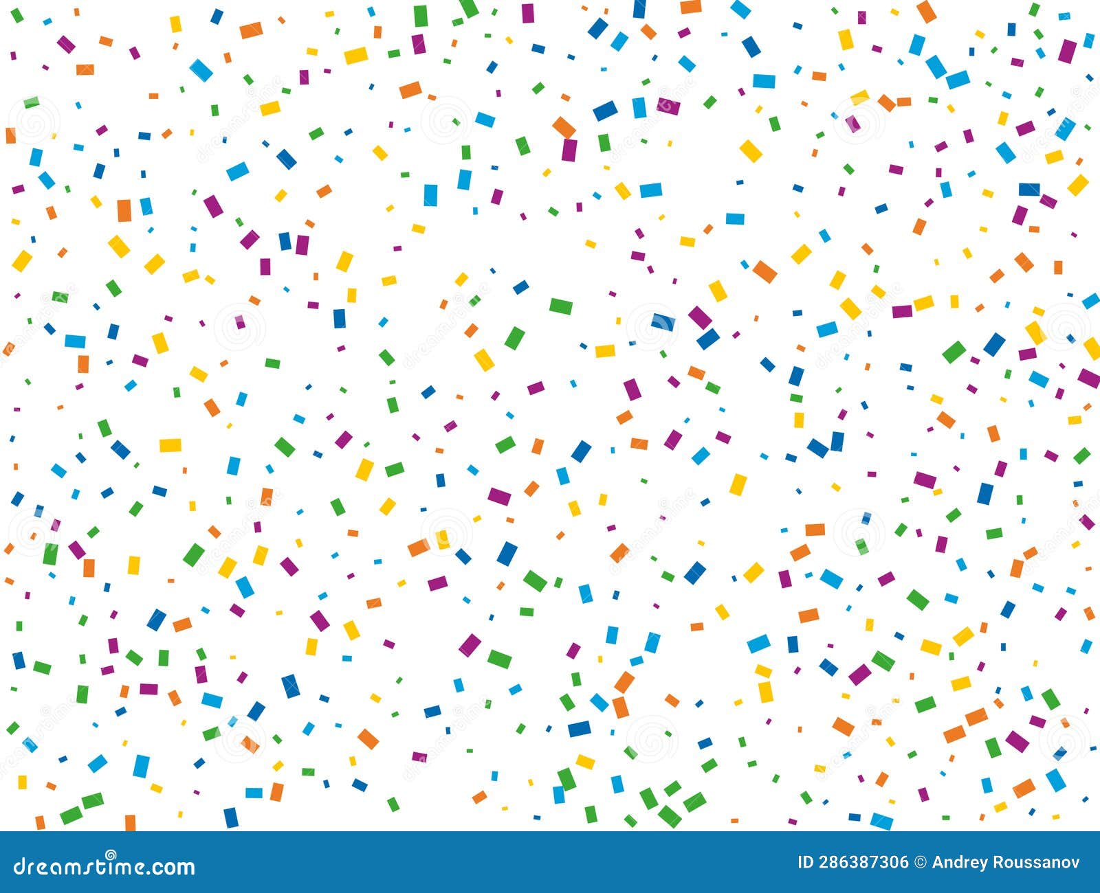 Holiday Rectangular Confetti. Light Rainbow Glitter Confetti Background ...