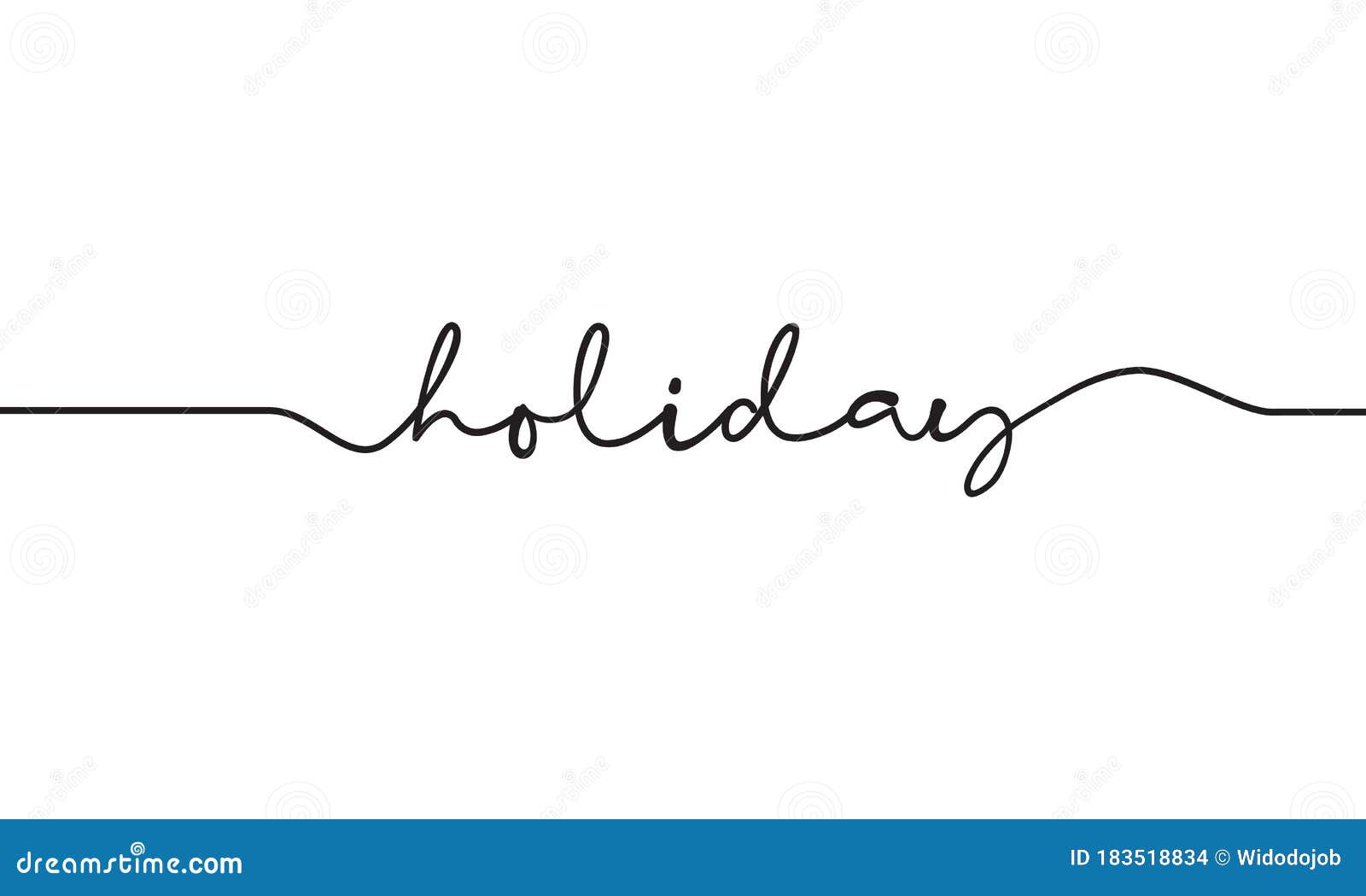 Holiday Script Text Handwritten Stock Vector - Illustration of life ...