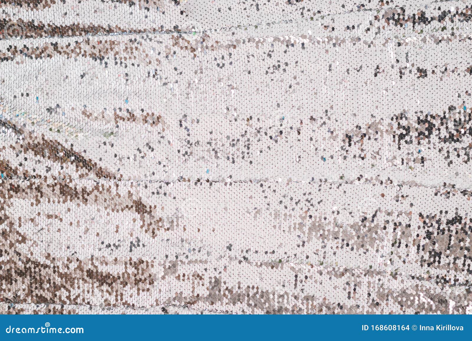 Holiday Silver Sequin Background with Beautiful Glitter. Stock Photo ...