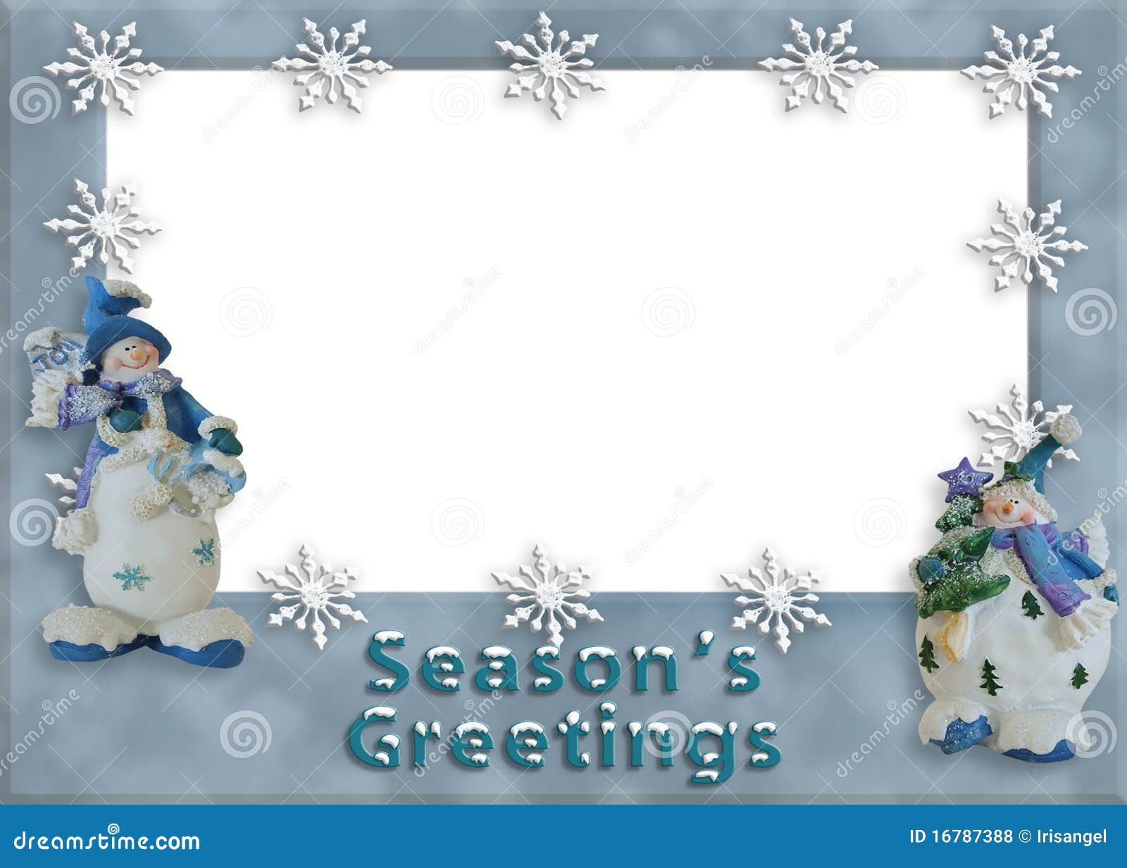 Holiday snowman border stock illustration. Illustration of cute - 16787388