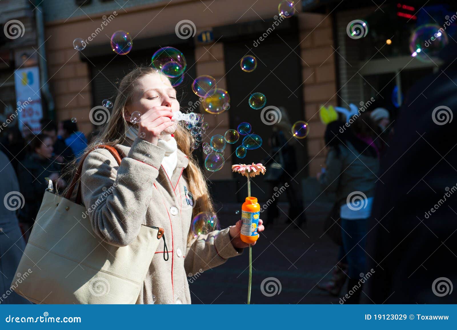 Holiday of Spring and Bubbles Editorial Stock Image - Image of young ...