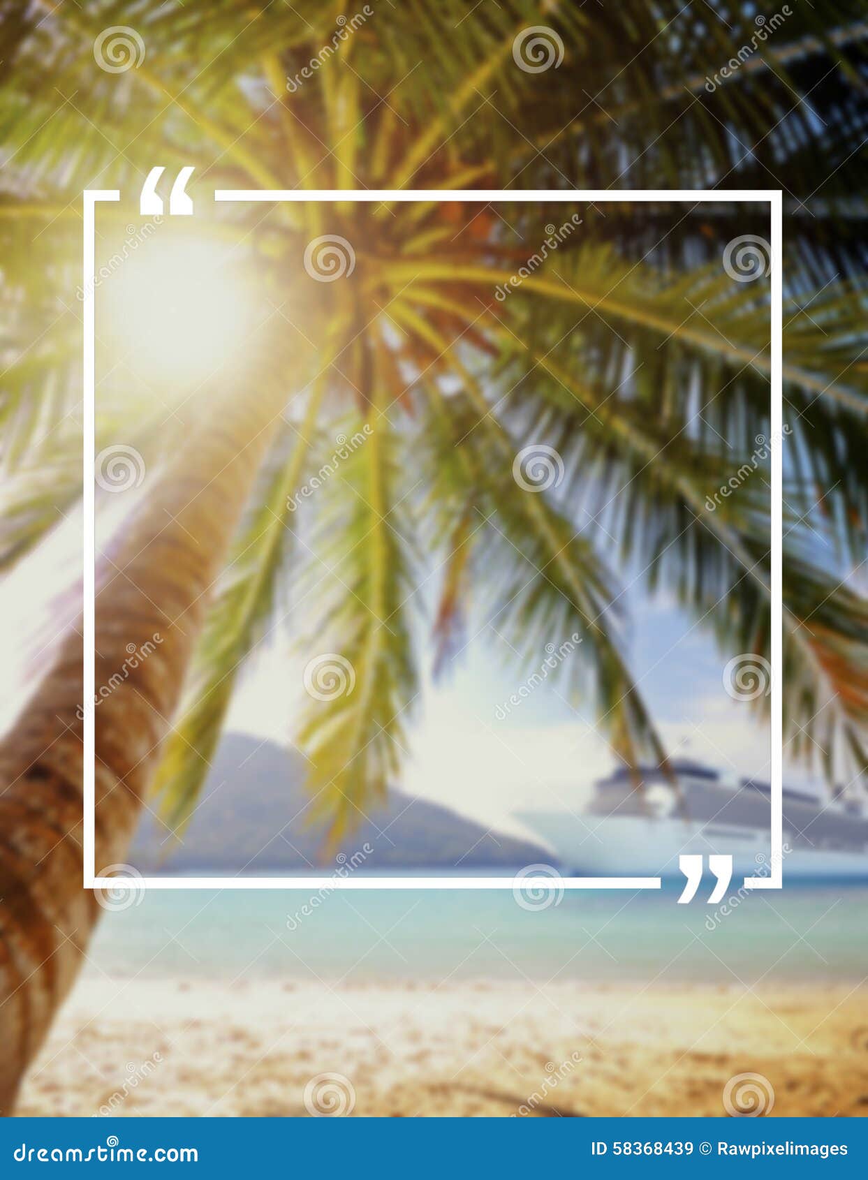 Holiday Summer Vacation Frame Pattern Concept Stock Image - Image of ...