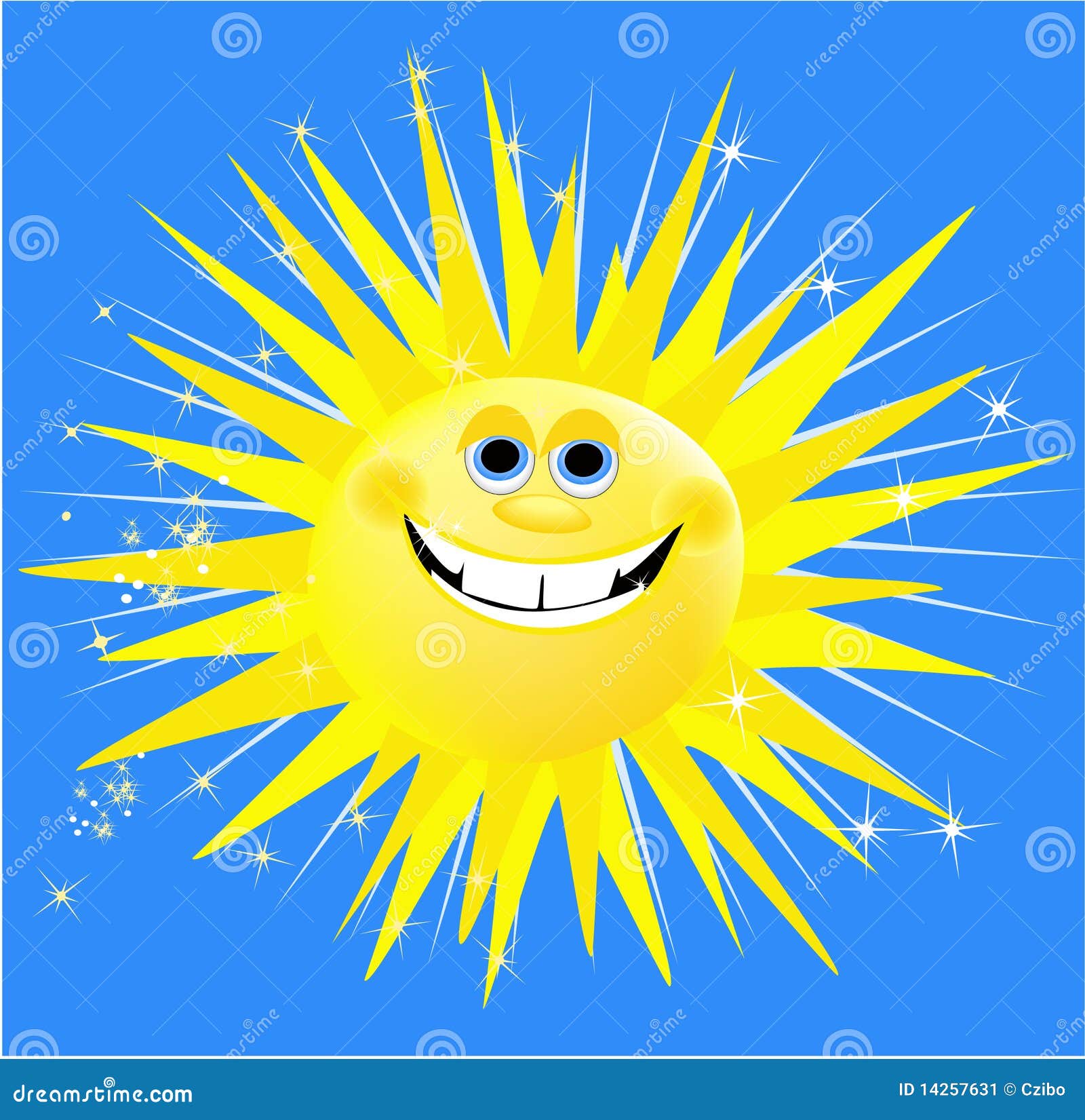 Holiday sun stock vector. Illustration of heat, vacation - 14257631