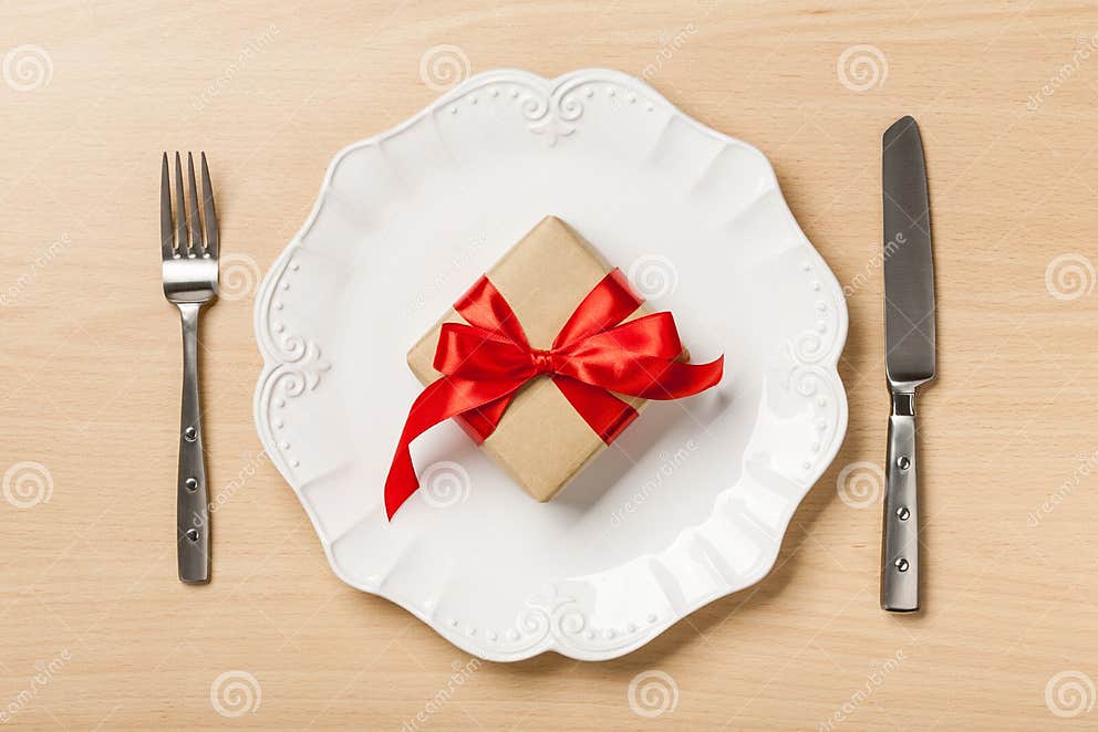 Holiday Table Setting Concept Stock Photo - Image of fork, silverware ...