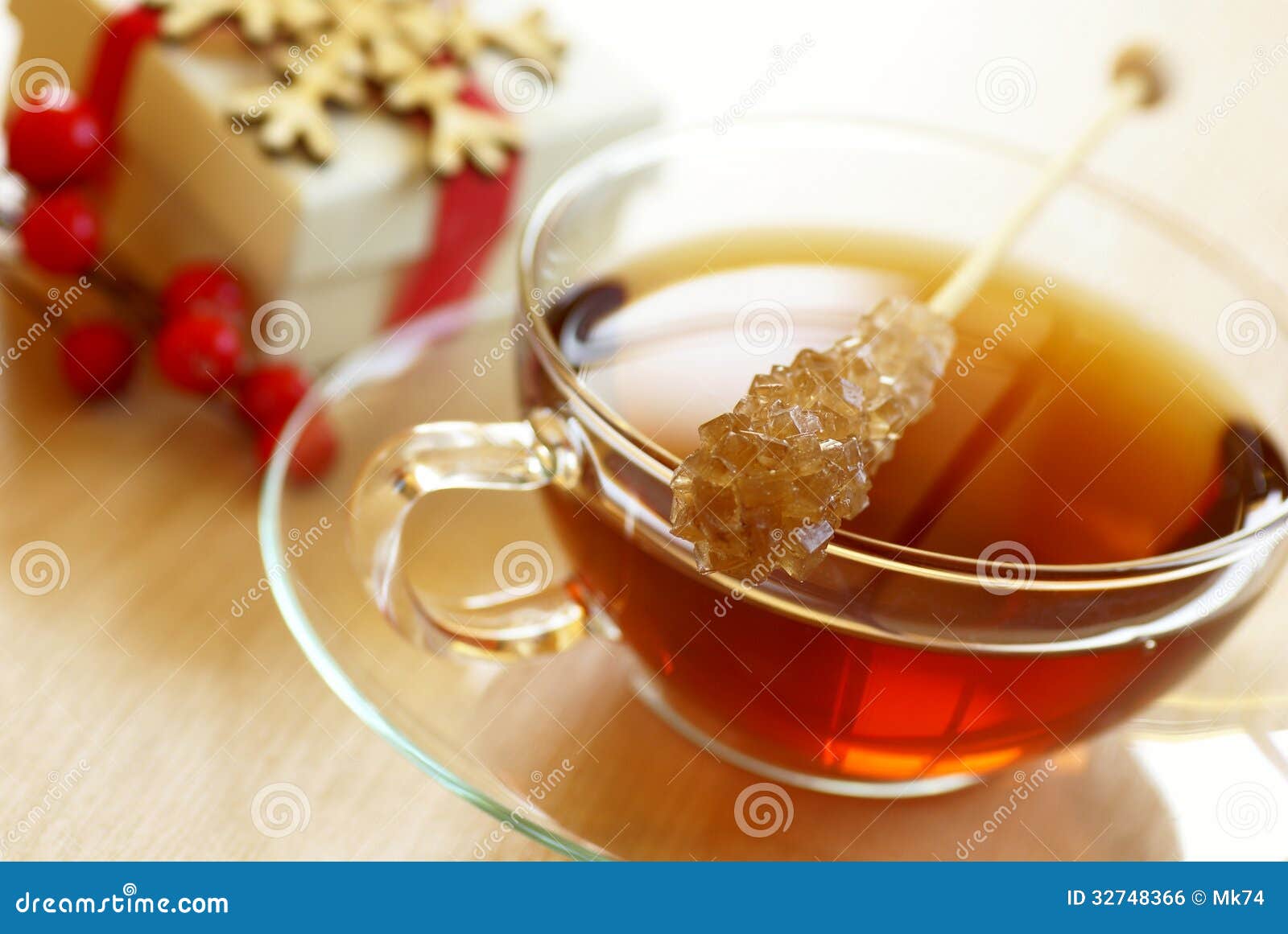 Holiday tea stock photo. Image of xmas, saucer, holidays - 32748366