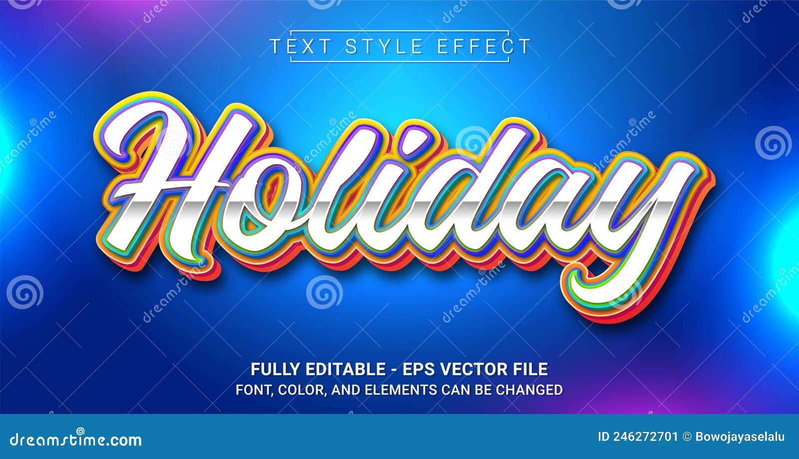 Holiday Text Style Effect. Editable Graphic Text Template Stock Vector ... Holiday Text Style Effect. Editable Graphic Text Template Stock Vector ...