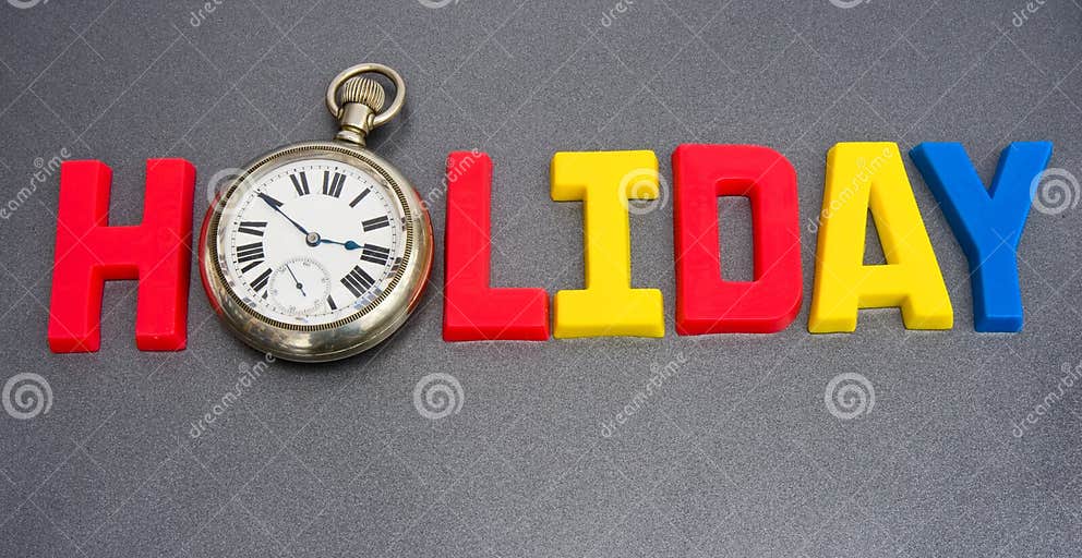 Holiday Time or Time for a Holiday !. Stock Image - Image of winder ...