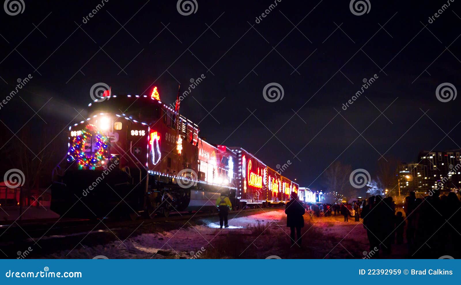 Holiday Train editorial stock image. Image of train, tracks - 22392959