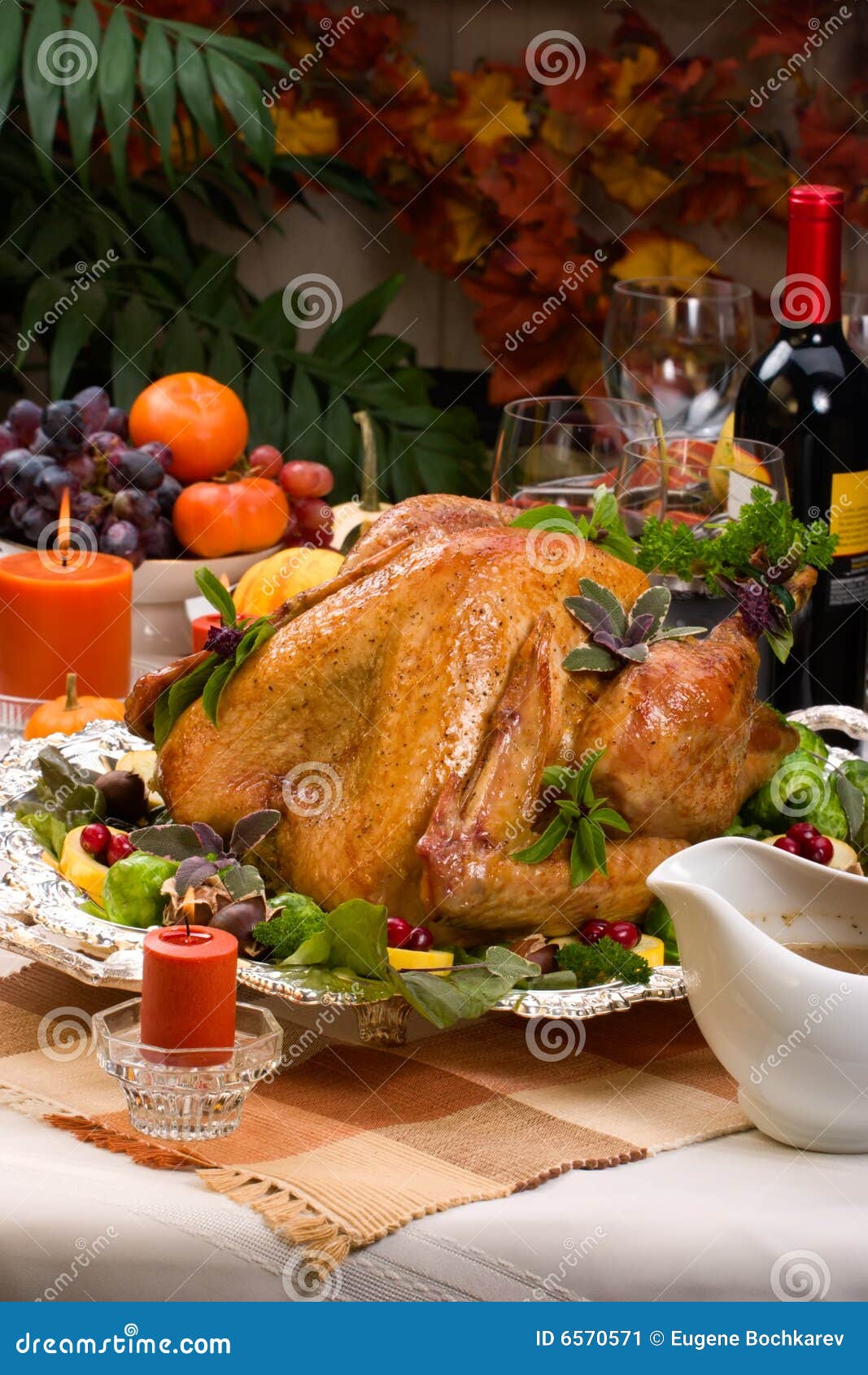 Holiday turkey stock image. Image of christmas, platter - 6570571