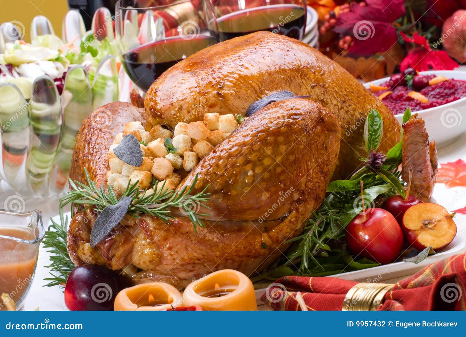 Holiday turkey stock photo. Image of cooked, roasted, poultry - 9957432
