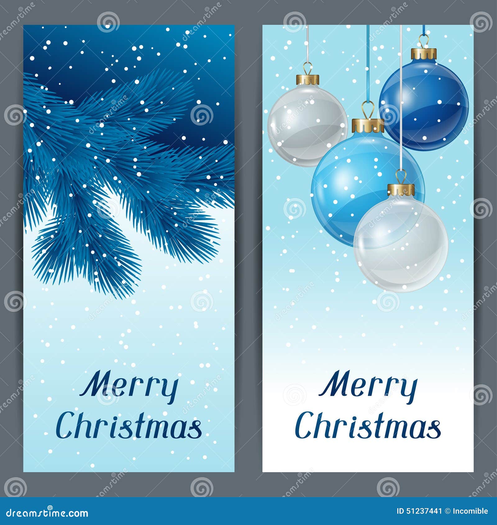 Holiday Vertical Banners Template with Christmas Stock Vector ...
