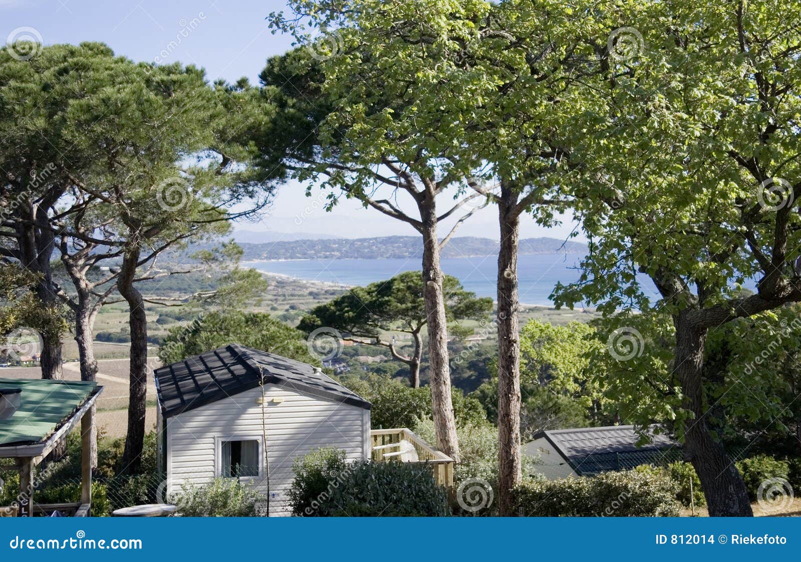 Holiday Village with Ocean View Stock Photo - Image of home, france: 812014