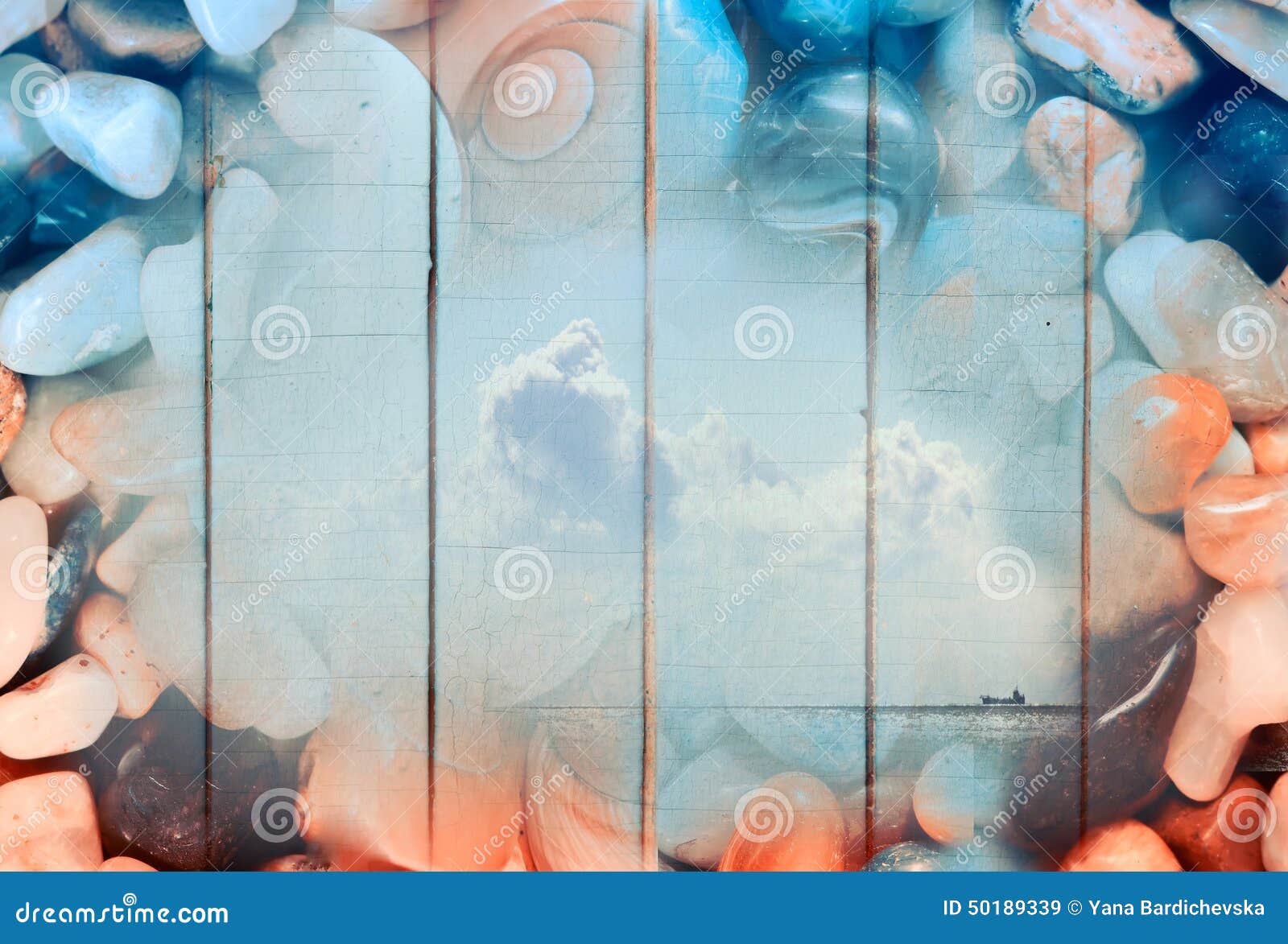 Holiday Vocation Background. Stock Illustration - Illustration of water ...