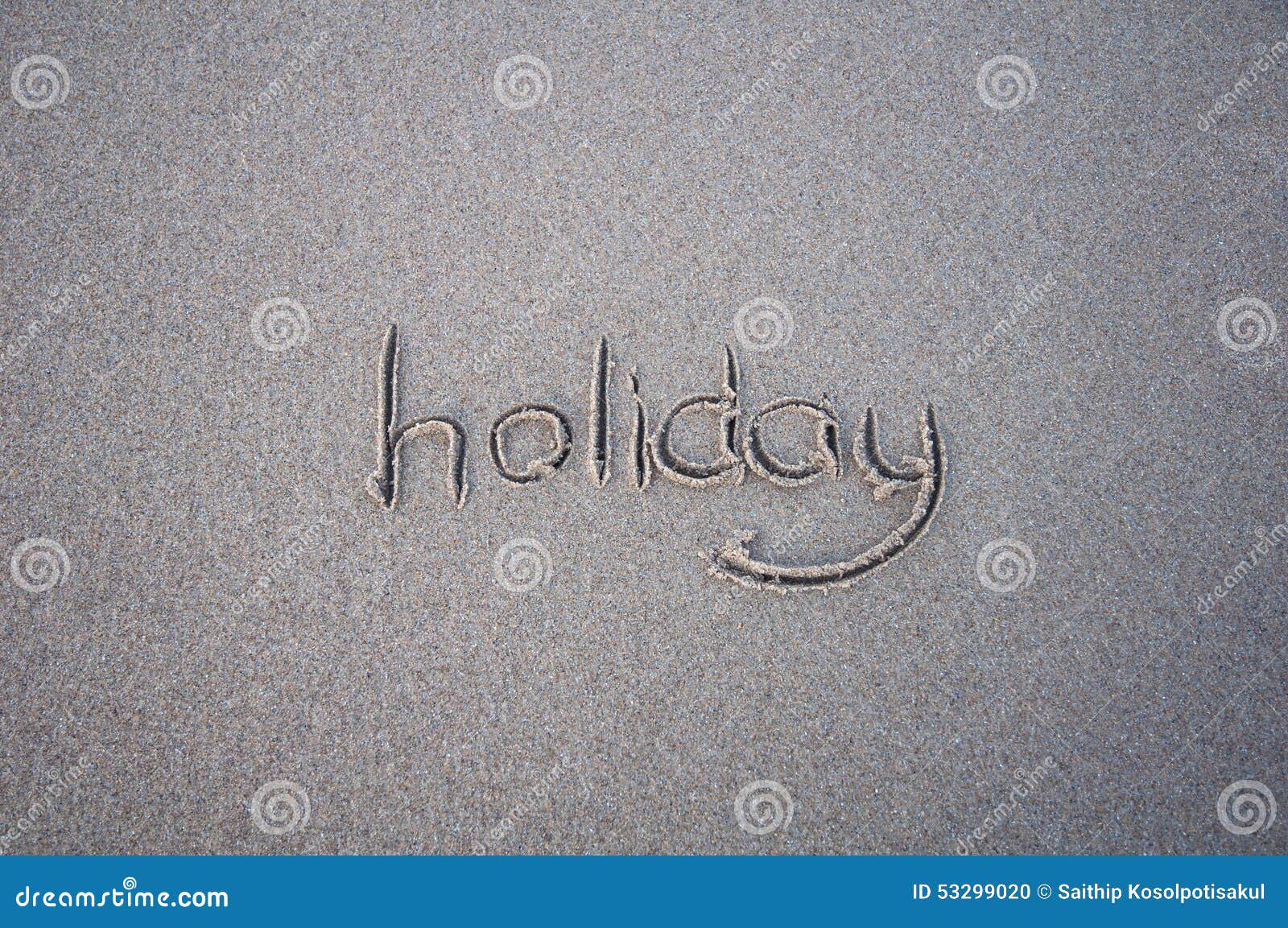 Holiday word sign stock photo. Image of resort, escape - 53299020